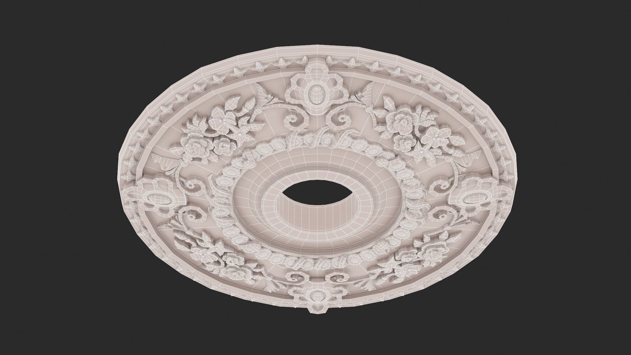Classic Ceiling Medallion 03 3D model | CGTrader
