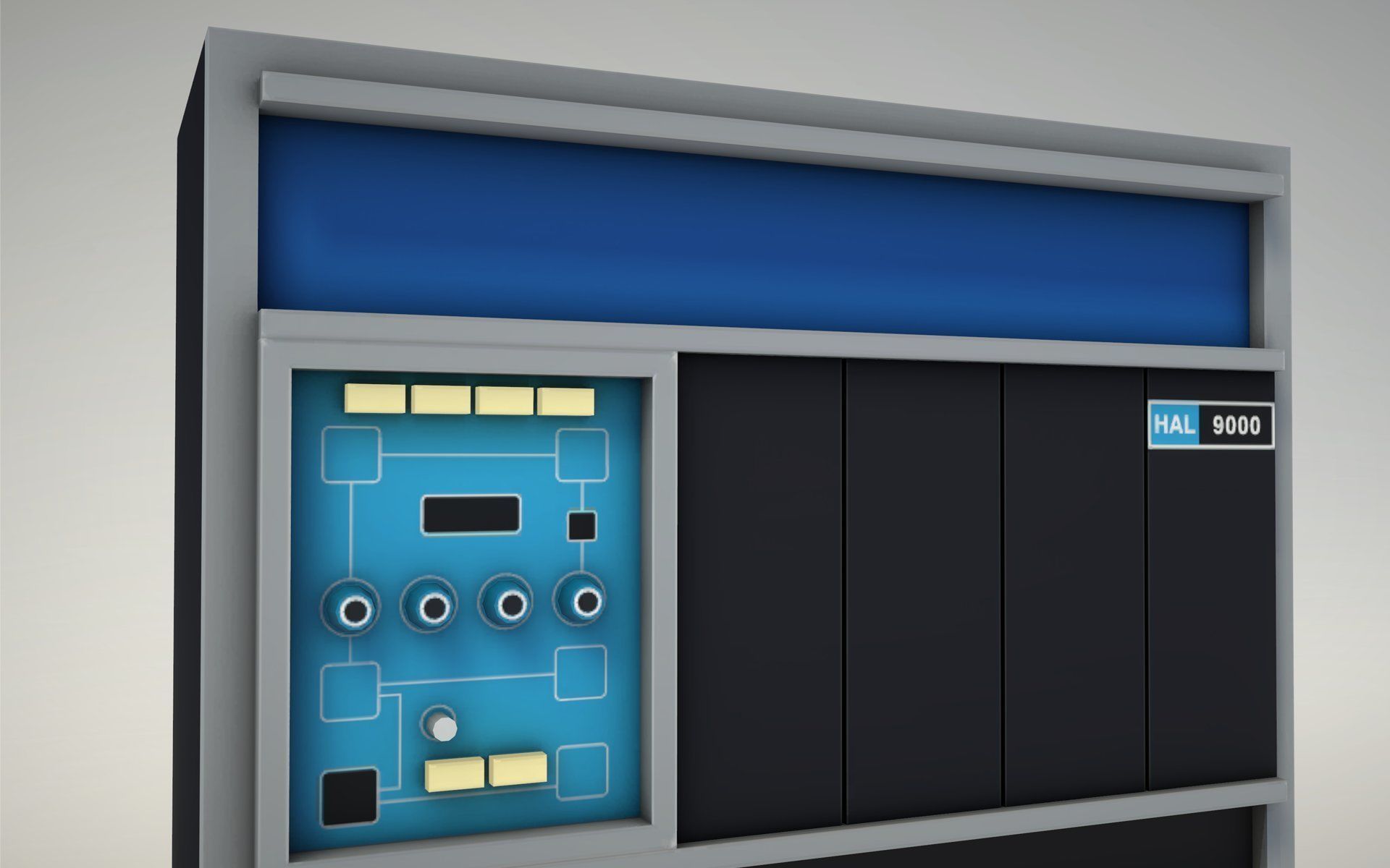 3D model Vintage Mainframe Computer VR / AR / low-poly | CGTrader