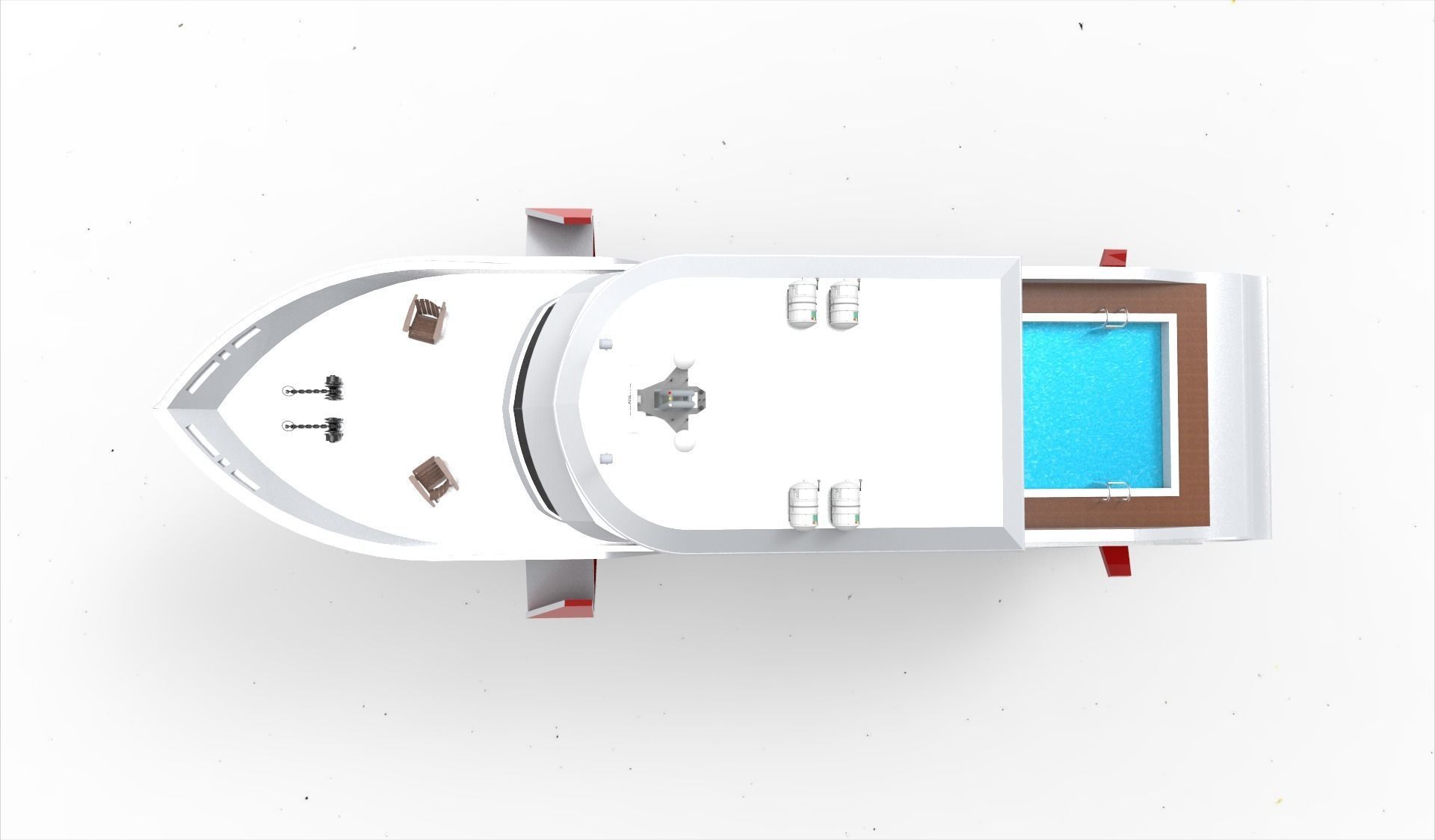 Hydrofoil Ship 3D model | CGTrader