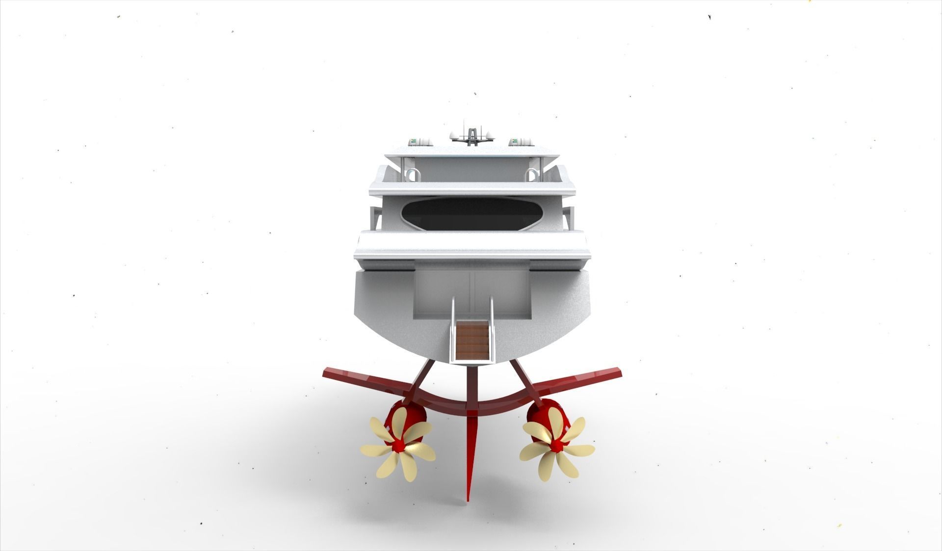 Hydrofoil Ship 3D model | CGTrader