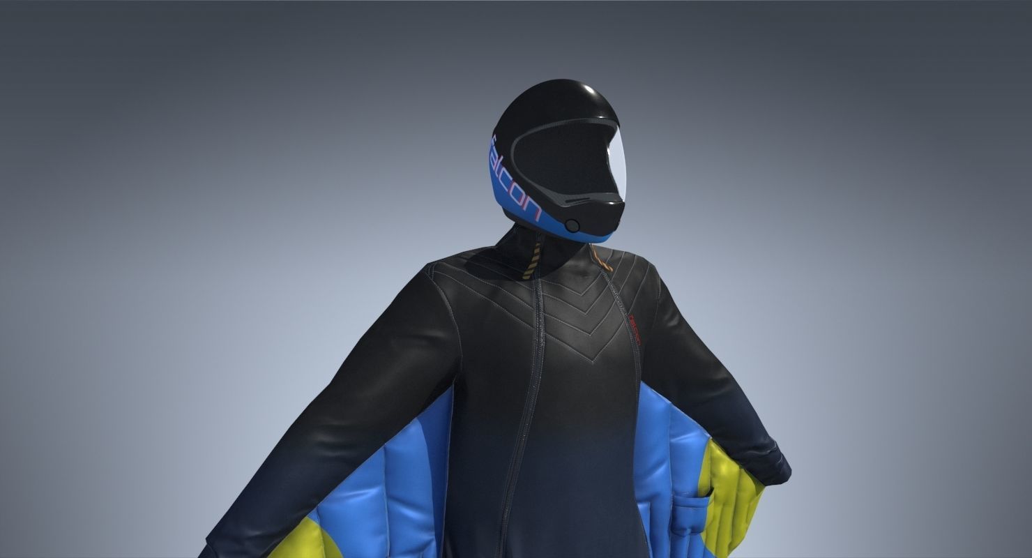3D model Wingsuit Skydiving PBR VR / AR / low-poly | CGTrader