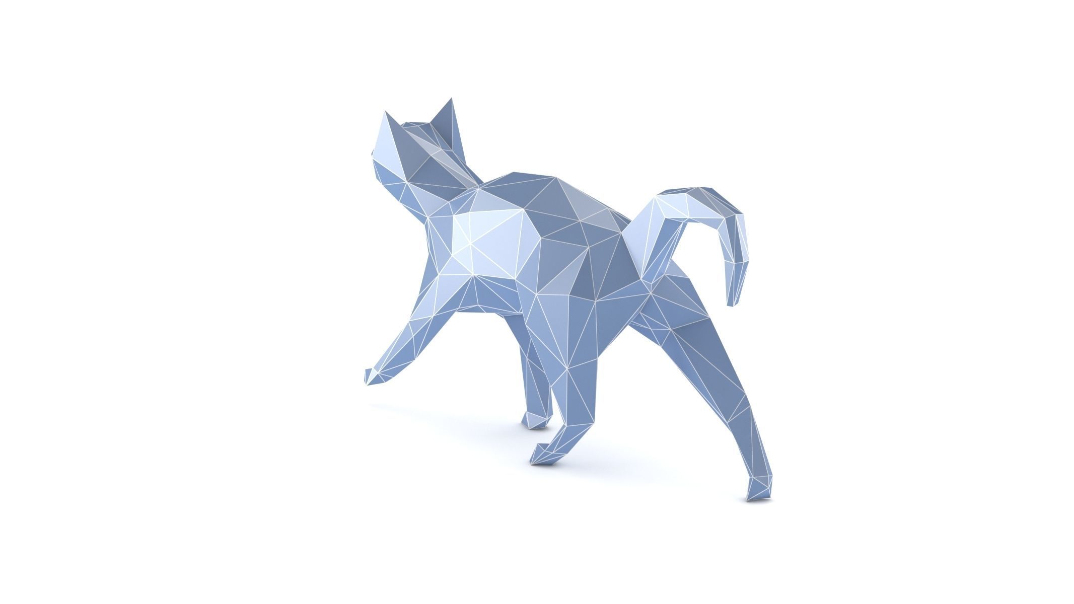 Low Poly Cat 3D model | CGTrader