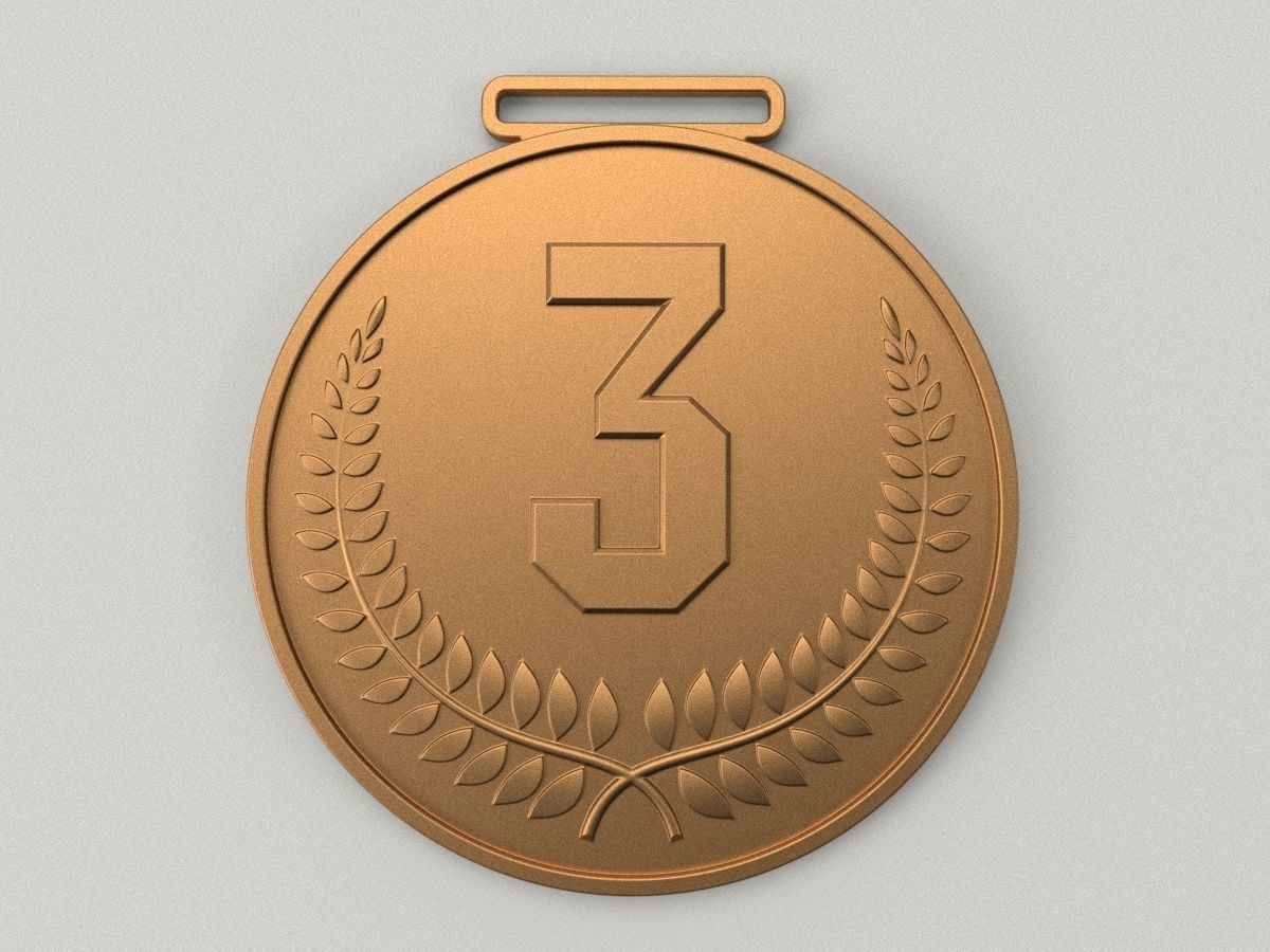 Set of sports Olympic medals 3D model 3D printable | CGTrader
