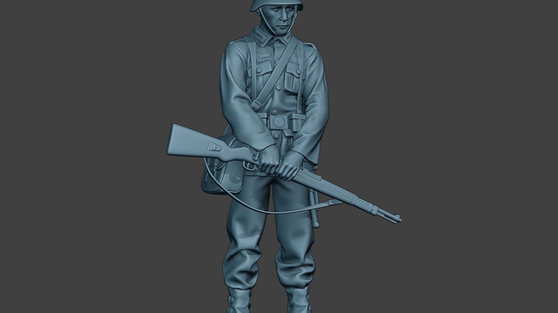 German soldier ww2 Praying2 G6 3D model 3D printable | CGTrader