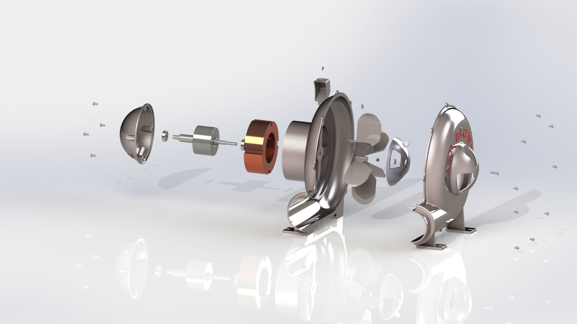 Air Blower 3D model 3D printable | CGTrader