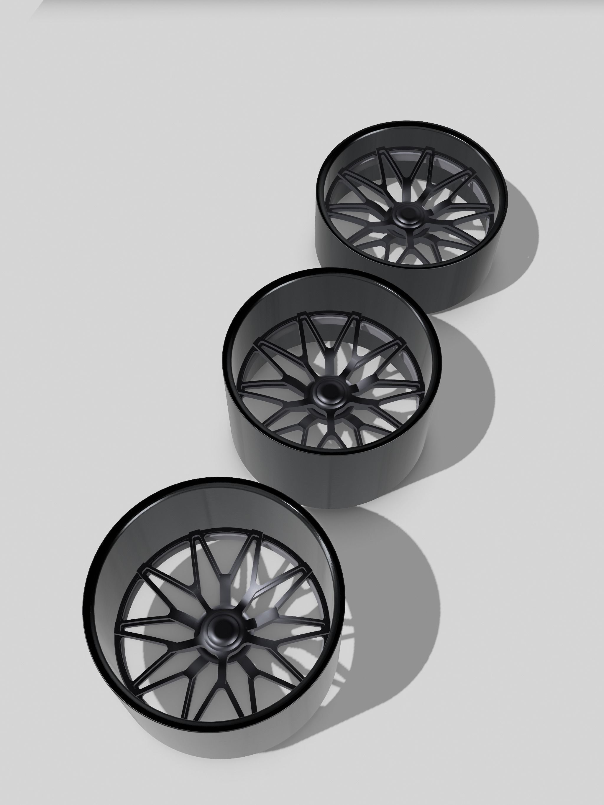 20inch Schott Clever Levers Wheels 3 offsets w Tires 3D model 3D ...