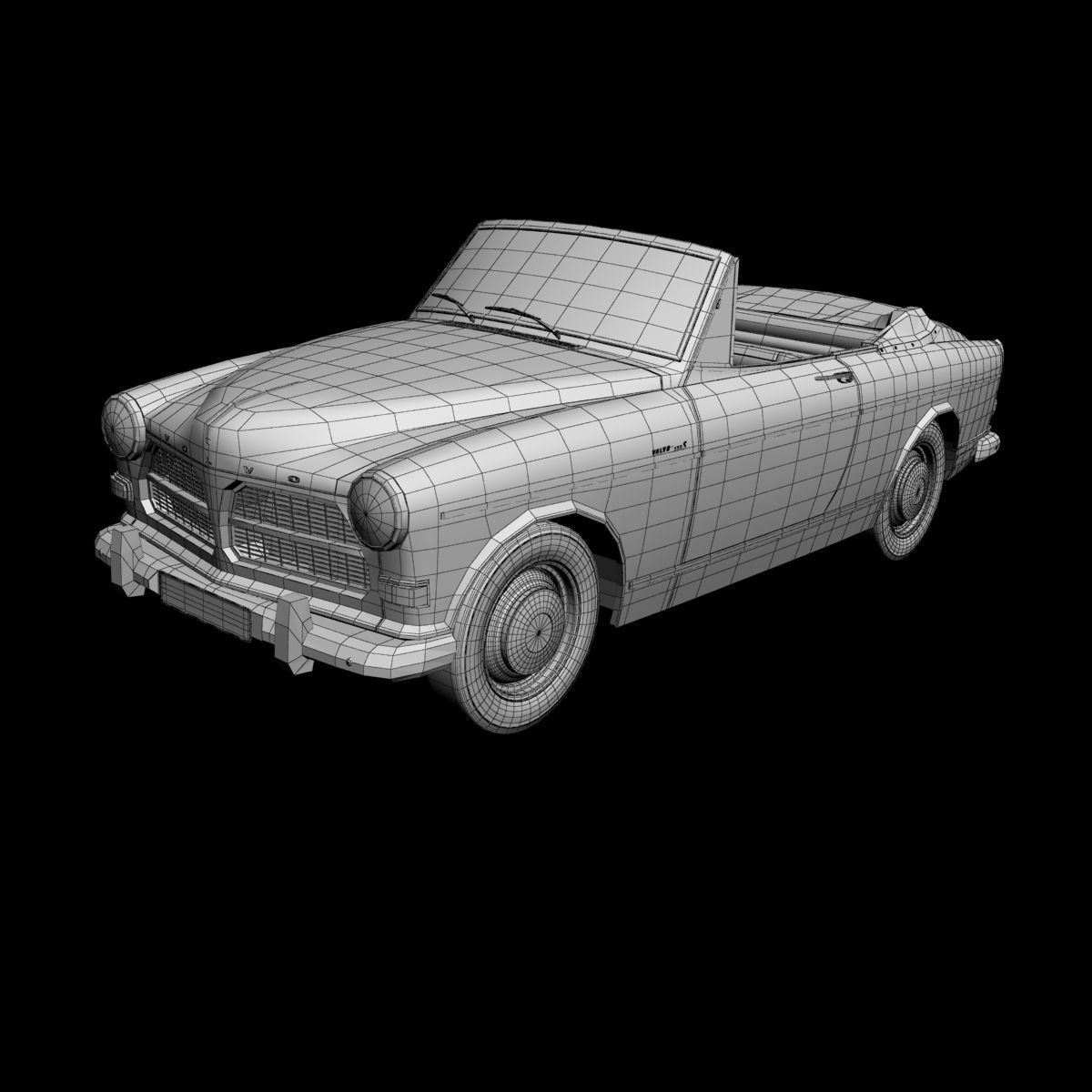 Volvo Amazon Convertible 3D model | CGTrader