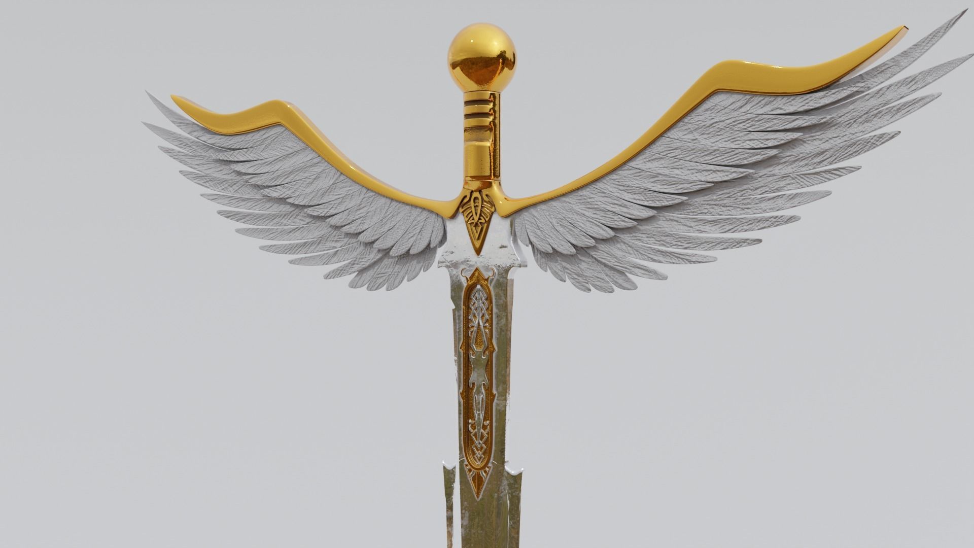 3D model Angel sword VR / AR / low-poly | CGTrader
