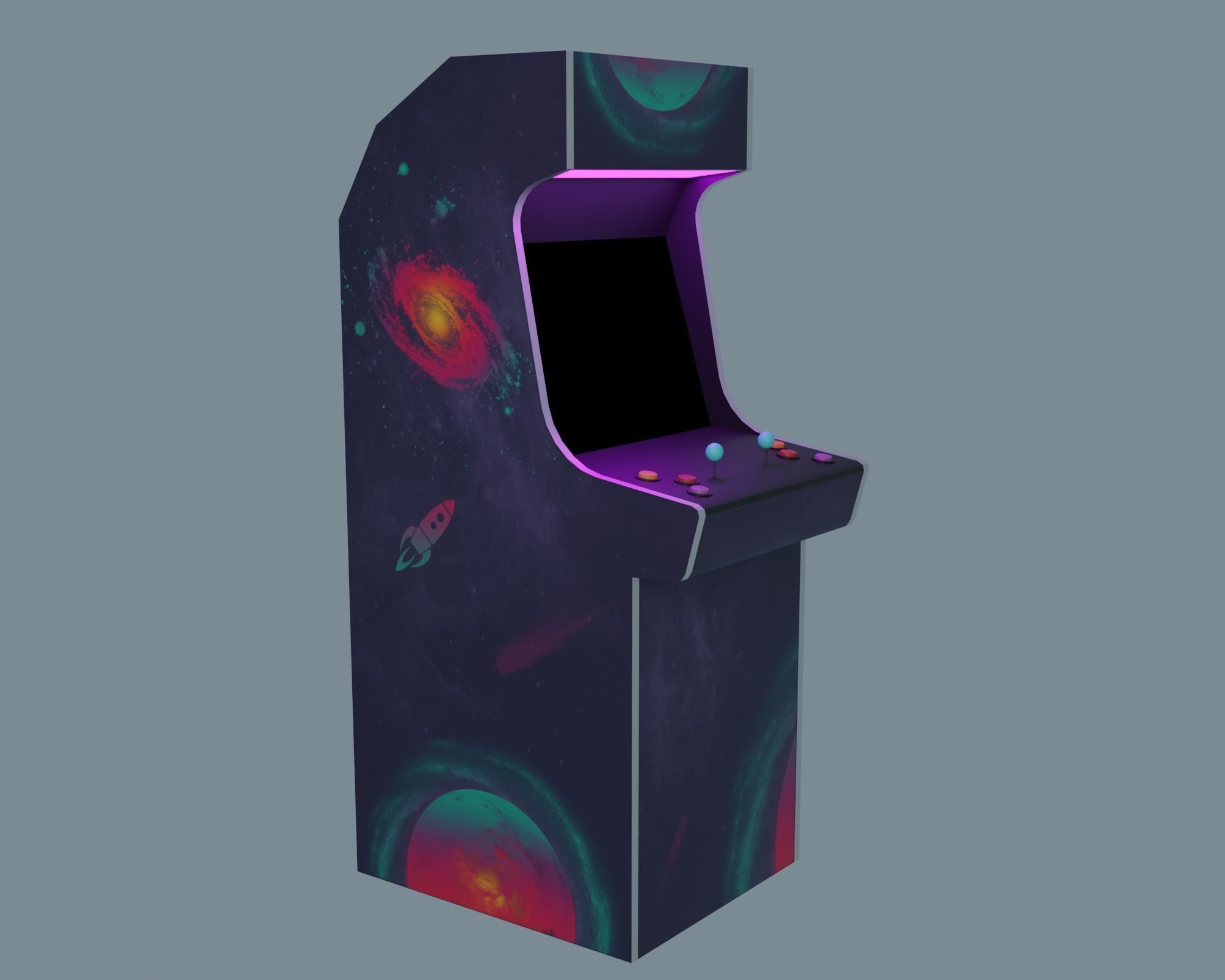 3D model Arcade room VR / AR / low-poly | CGTrader