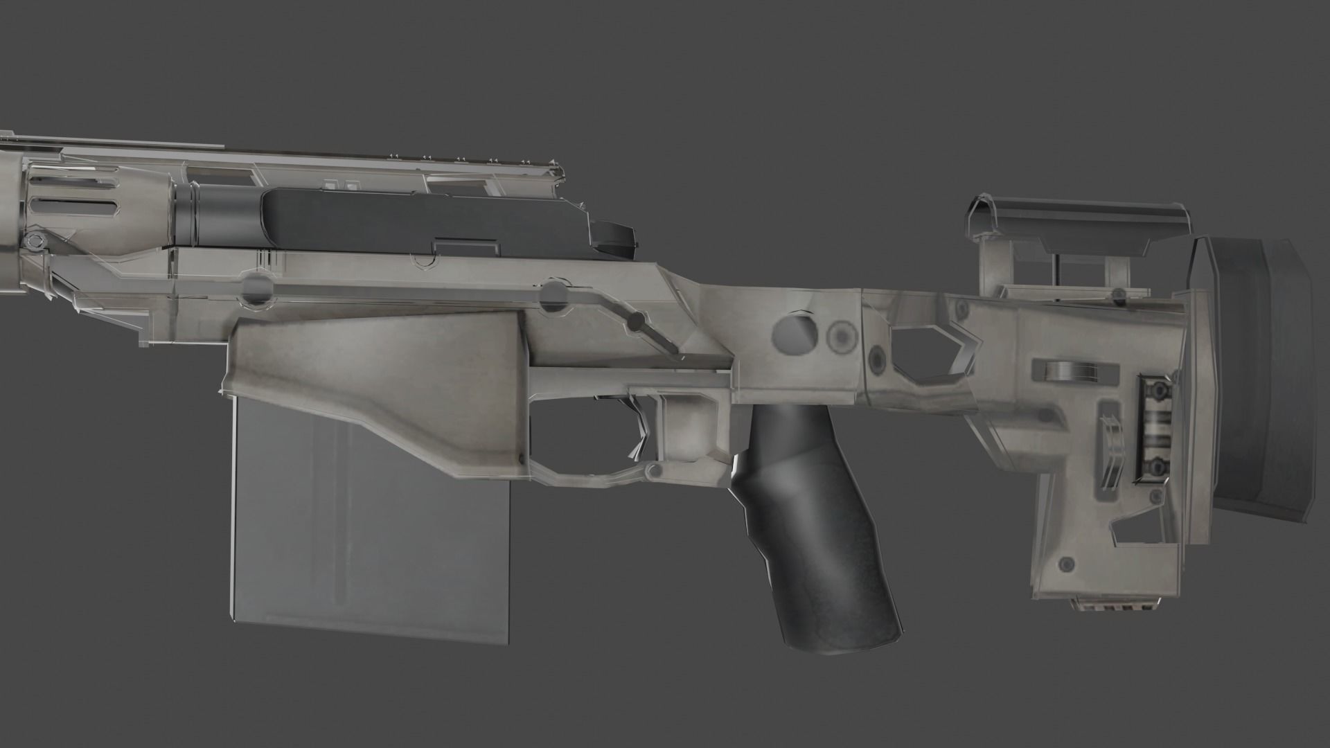 3D model Remington Modular Sniper Rifle MSR VR / AR / low-poly | CGTrader