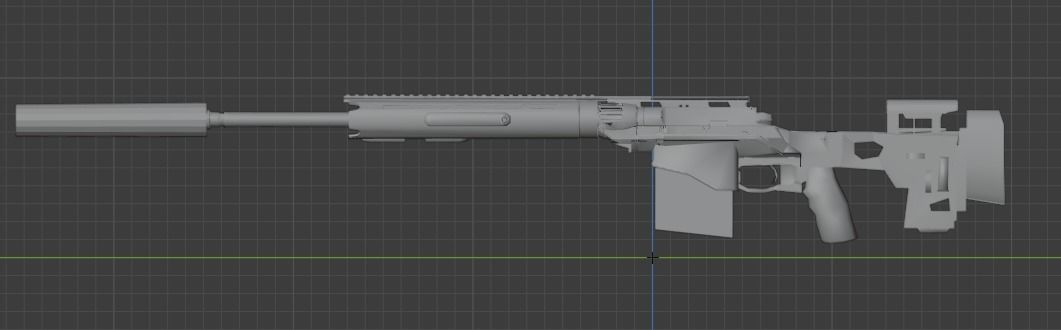 3D model Remington Modular Sniper Rifle MSR VR / AR / low-poly | CGTrader