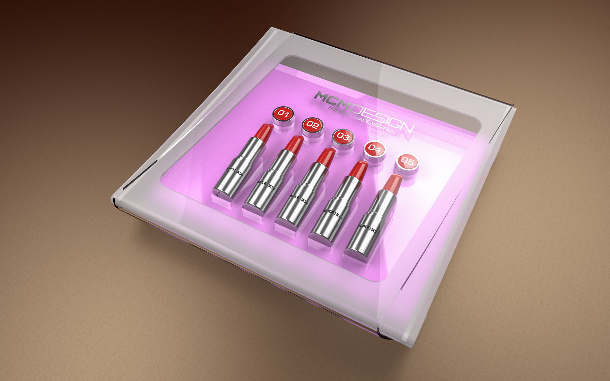 POSM Acrilyc Cashtray Display free 3D model 3D printable | CGTrader