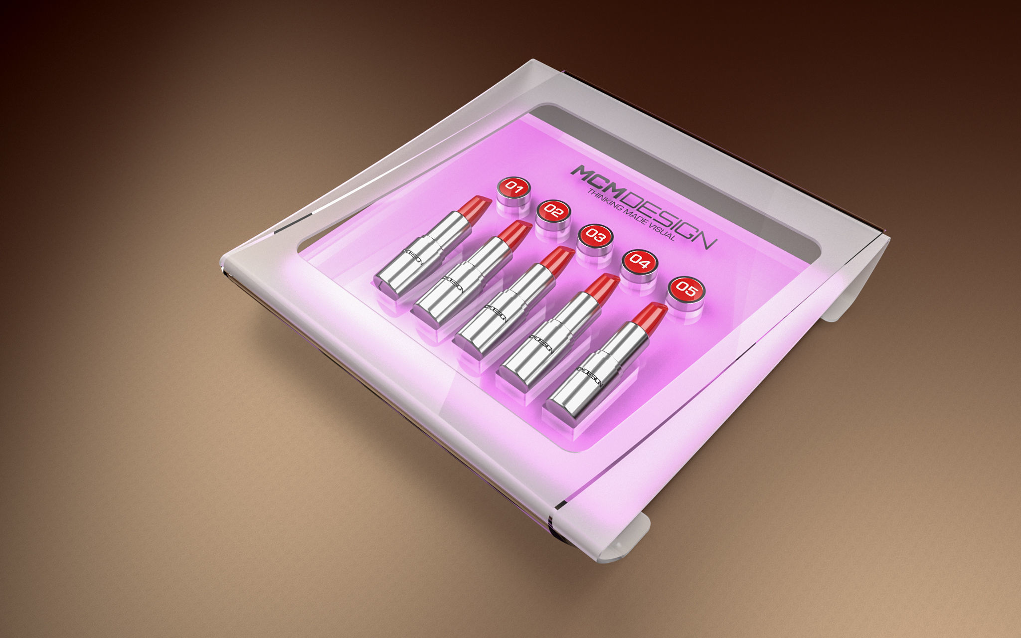 POSM Acrilyc Cashtray Display free 3D model 3D printable | CGTrader