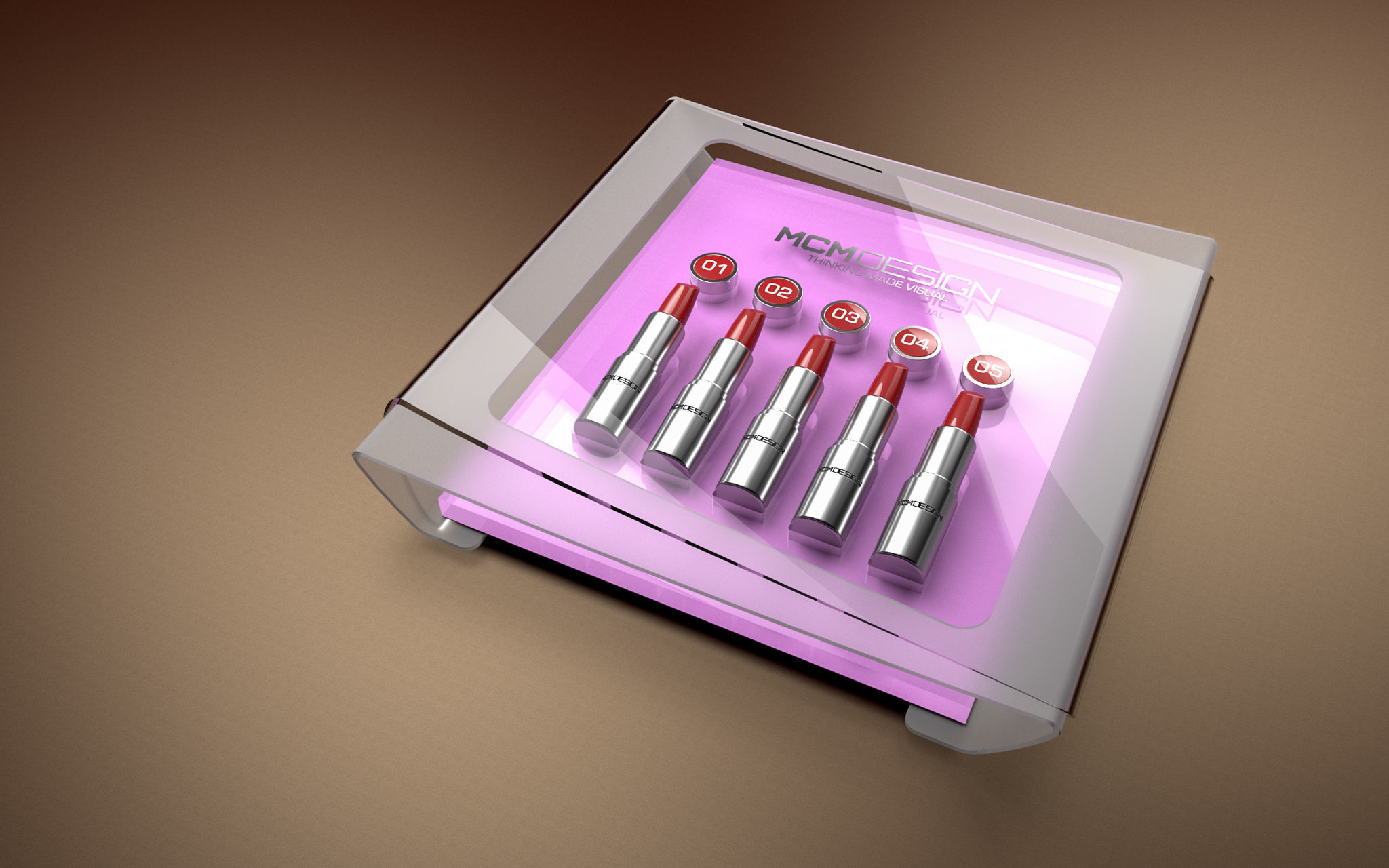 POSM Acrilyc Cashtray Display free 3D model 3D printable | CGTrader