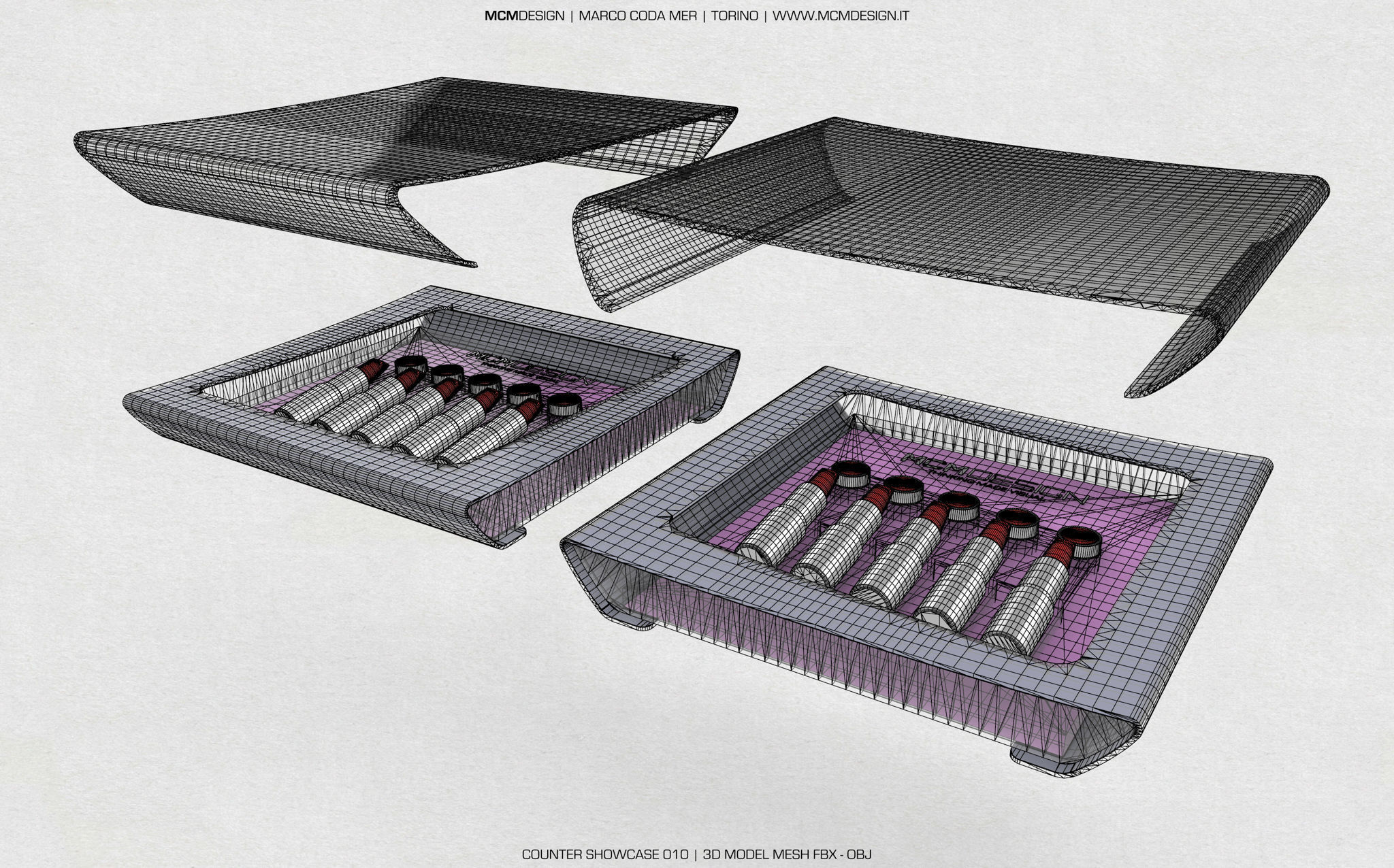 POSM Acrilyc Cashtray Display free 3D model 3D printable | CGTrader