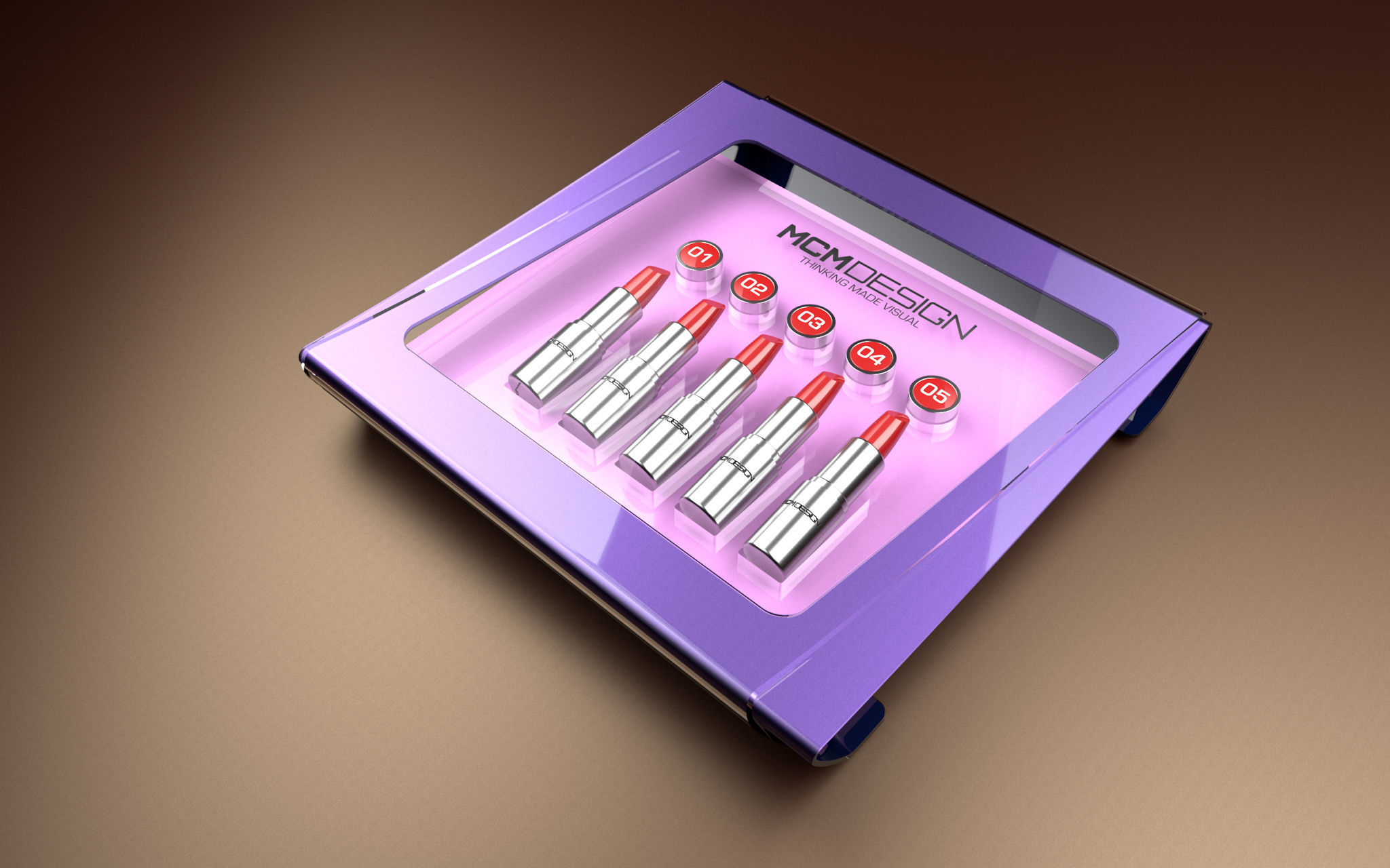 POSM Acrilyc Cashtray Display free 3D model 3D printable | CGTrader