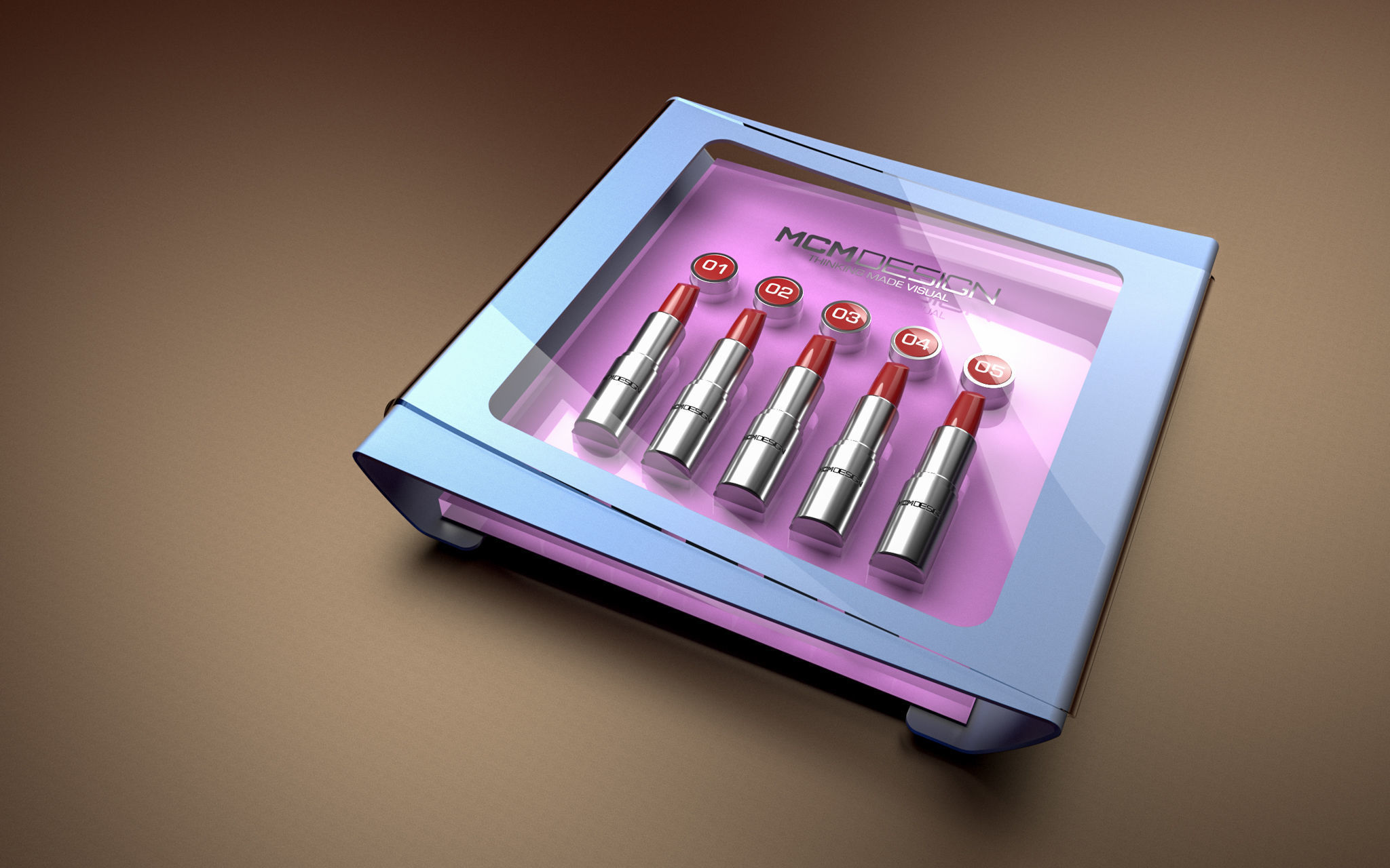 POSM Acrilyc Cashtray Display free 3D model 3D printable | CGTrader