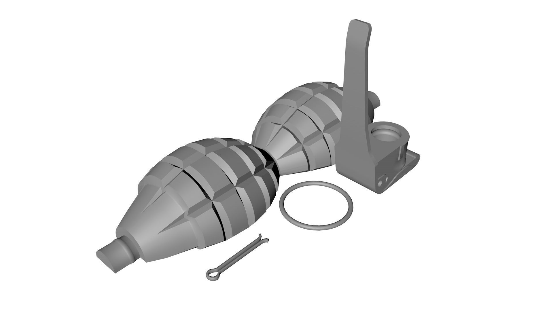 Grenade for Print 3D model 3D printable | CGTrader