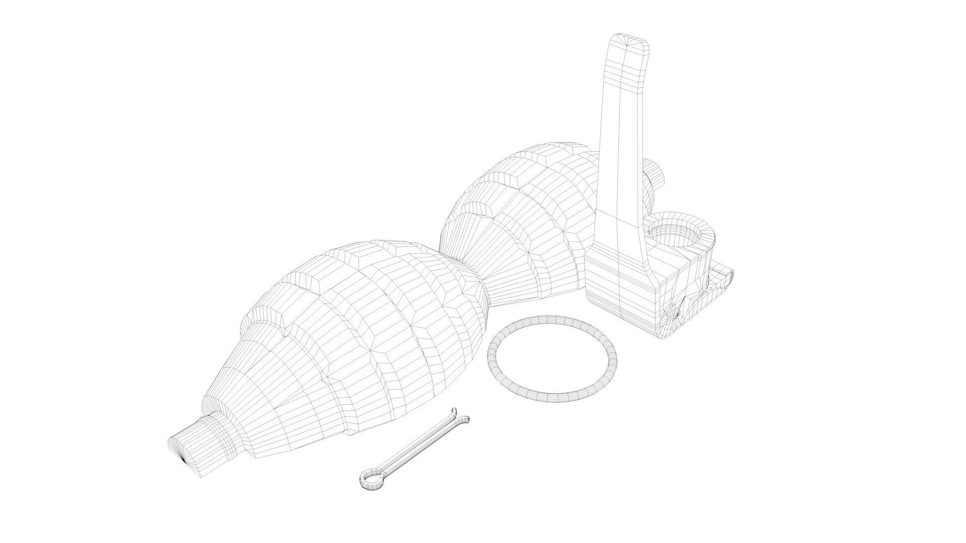 Grenade for Print 3D model 3D printable | CGTrader