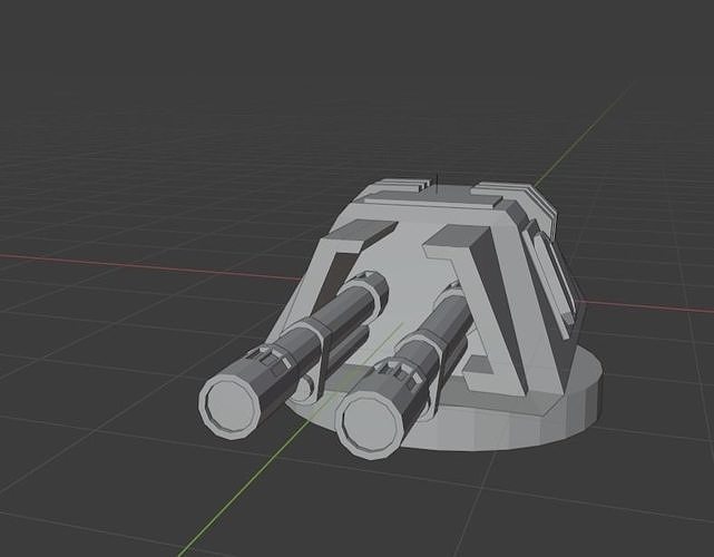 Lowpoly Death Turret free VR / AR / low-poly 3D model | CGTrader