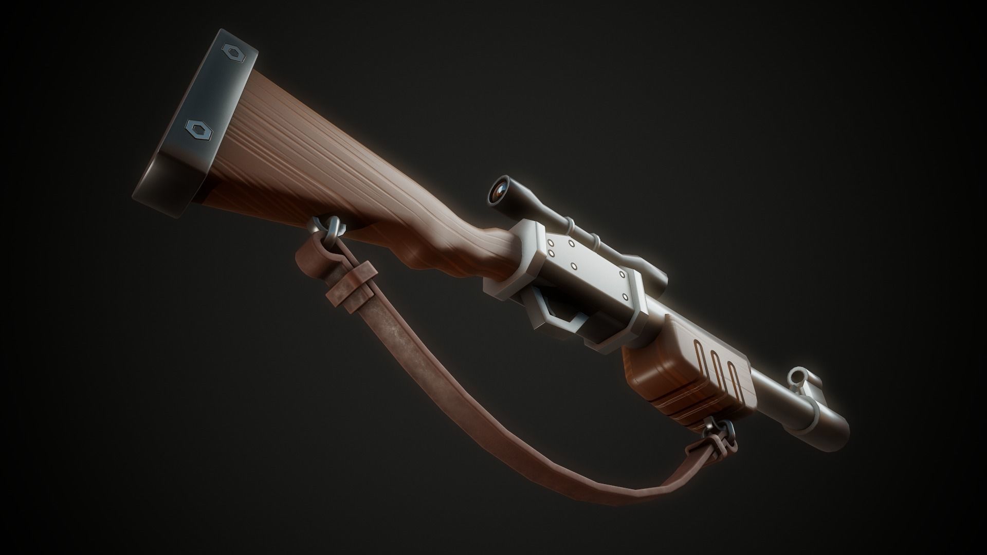 3D model Stylized Riffle- Tutorial Included VR / AR / low-poly | CGTrader