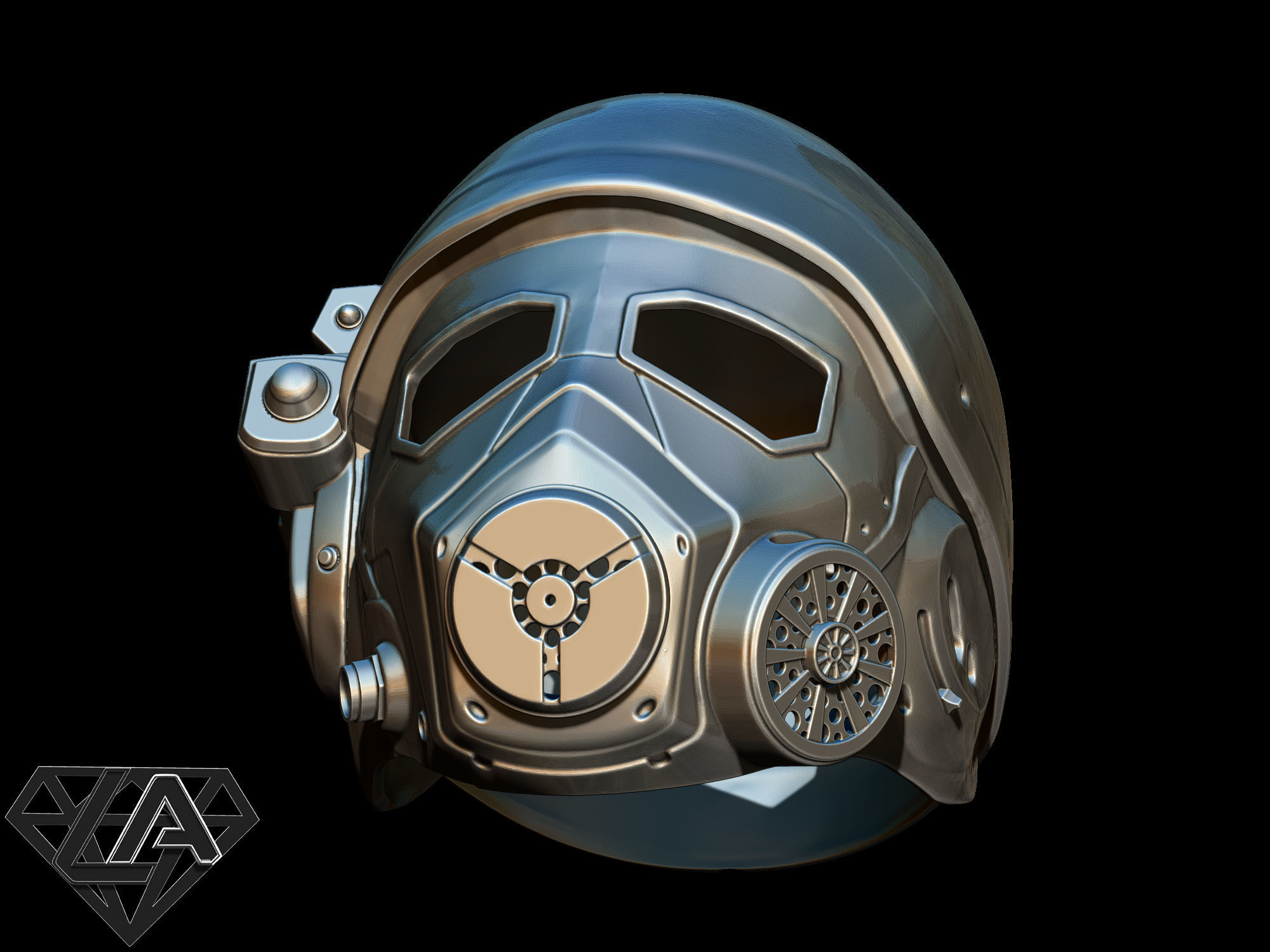 Fallout NCR custom helmet 3D model 3D printable | CGTrader