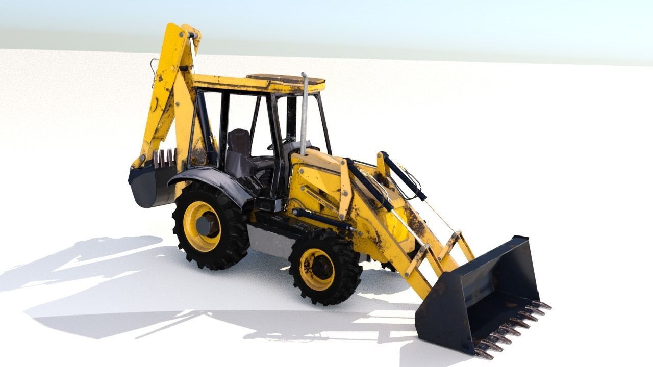 JCB Digger 3D model | CGTrader