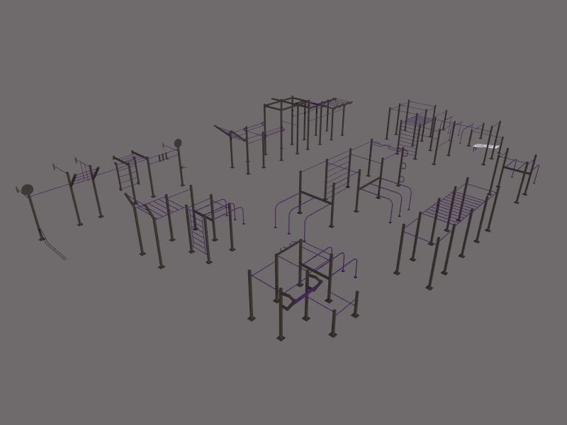 crossfit equipments 3D model | CGTrader