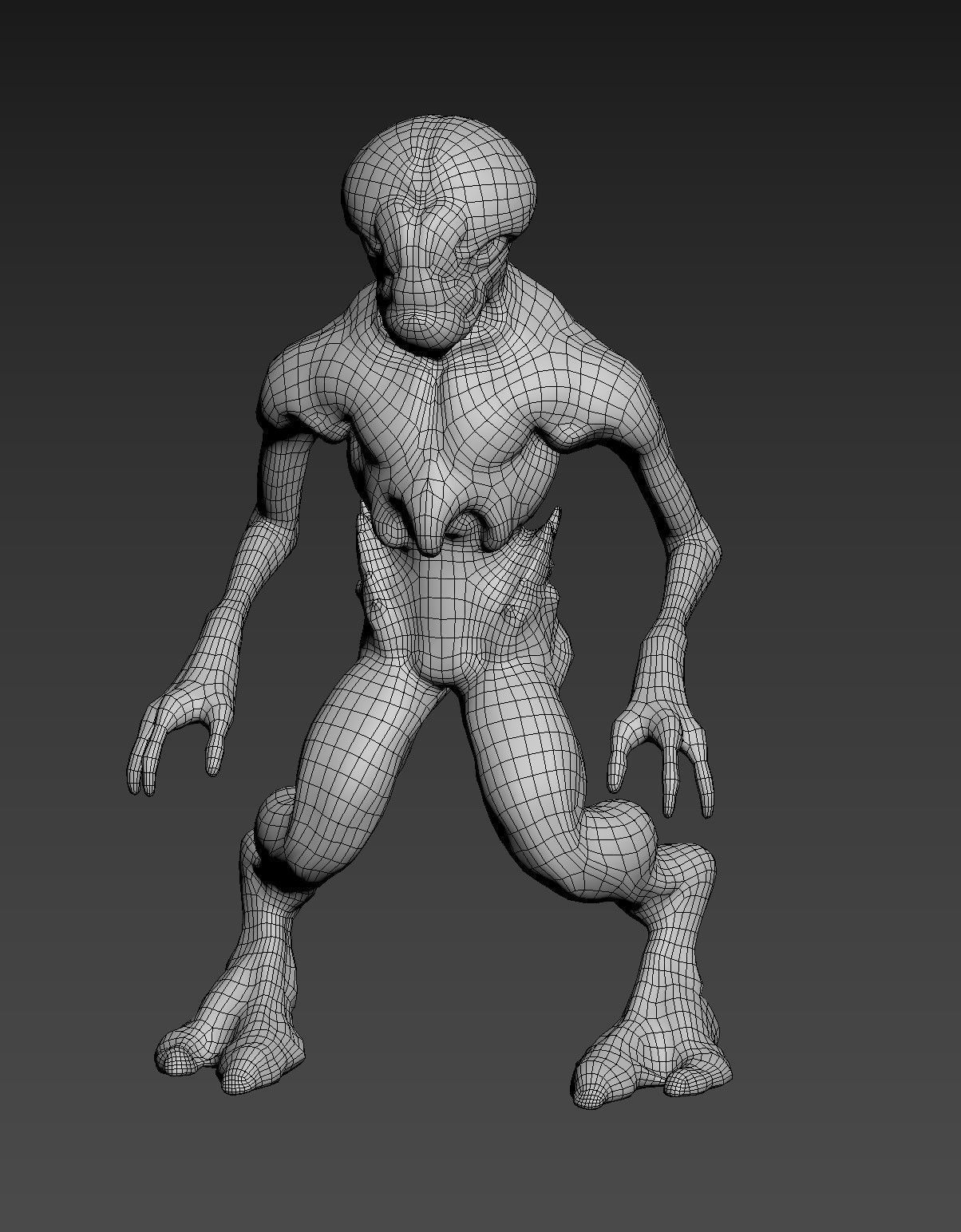 3D model Alien Low-poly VR / AR / low-poly rigged | CGTrader