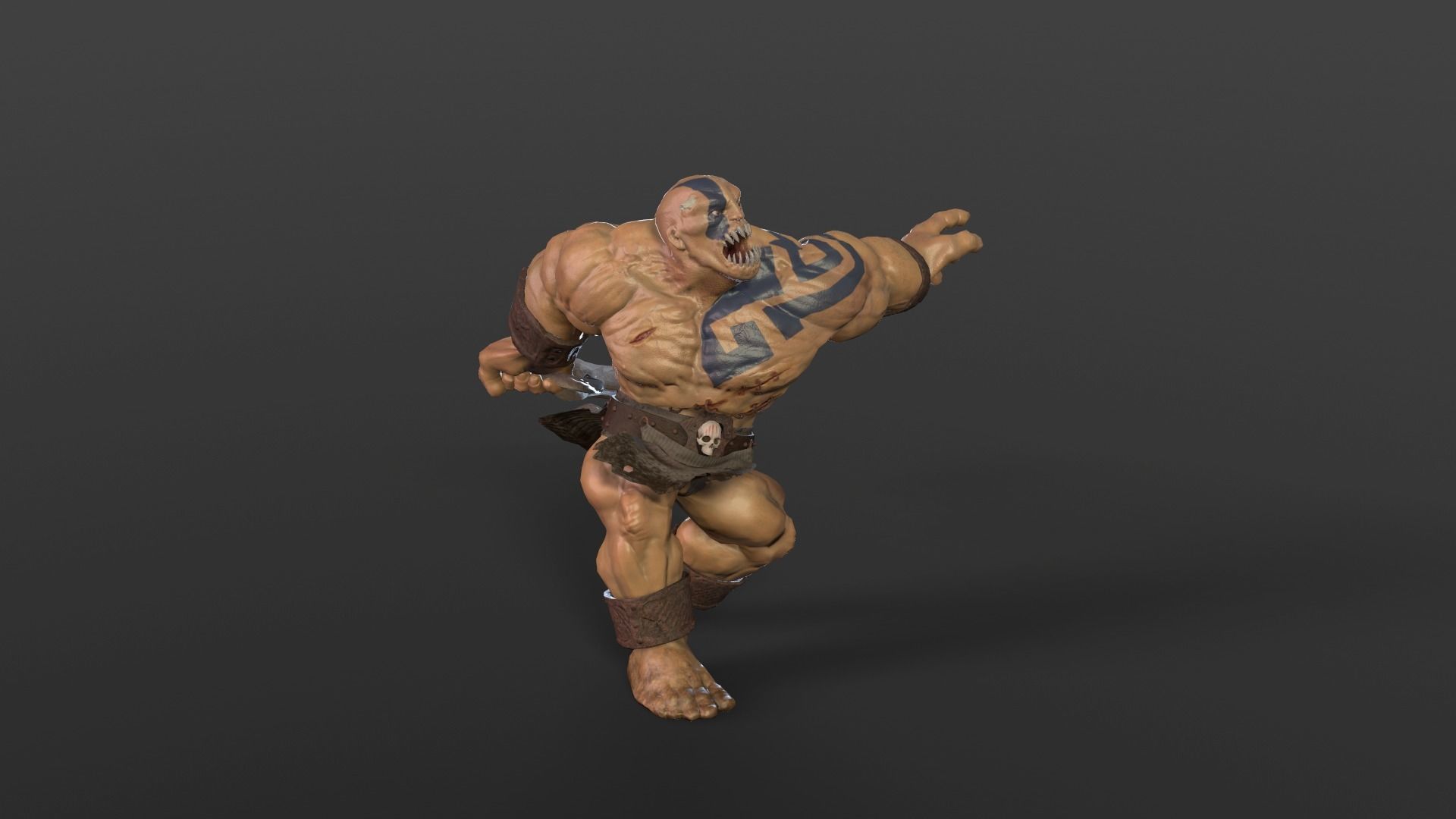 3D model Evil Giant VR / AR / low-poly rigged animated | CGTrader