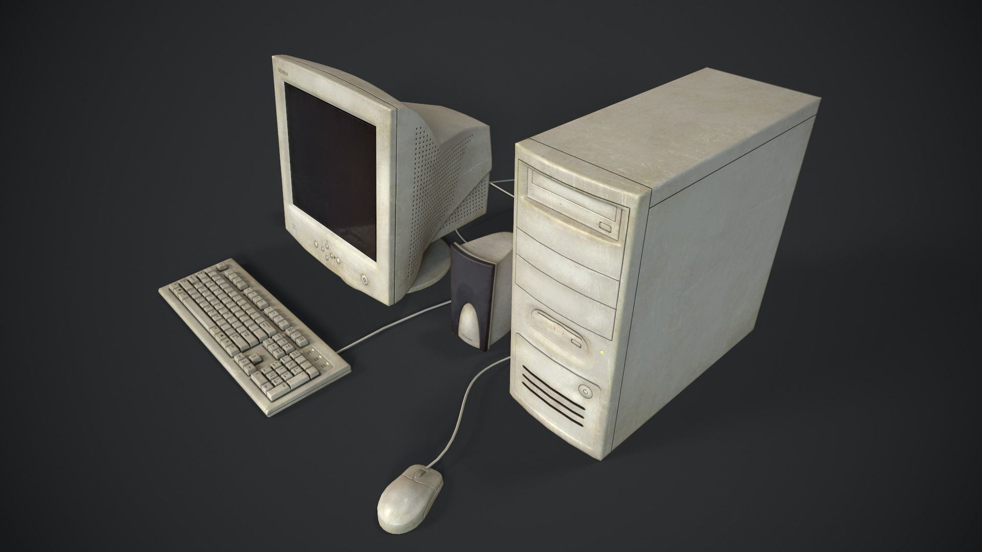 3D model Old Computer VR / AR / low-poly | CGTrader