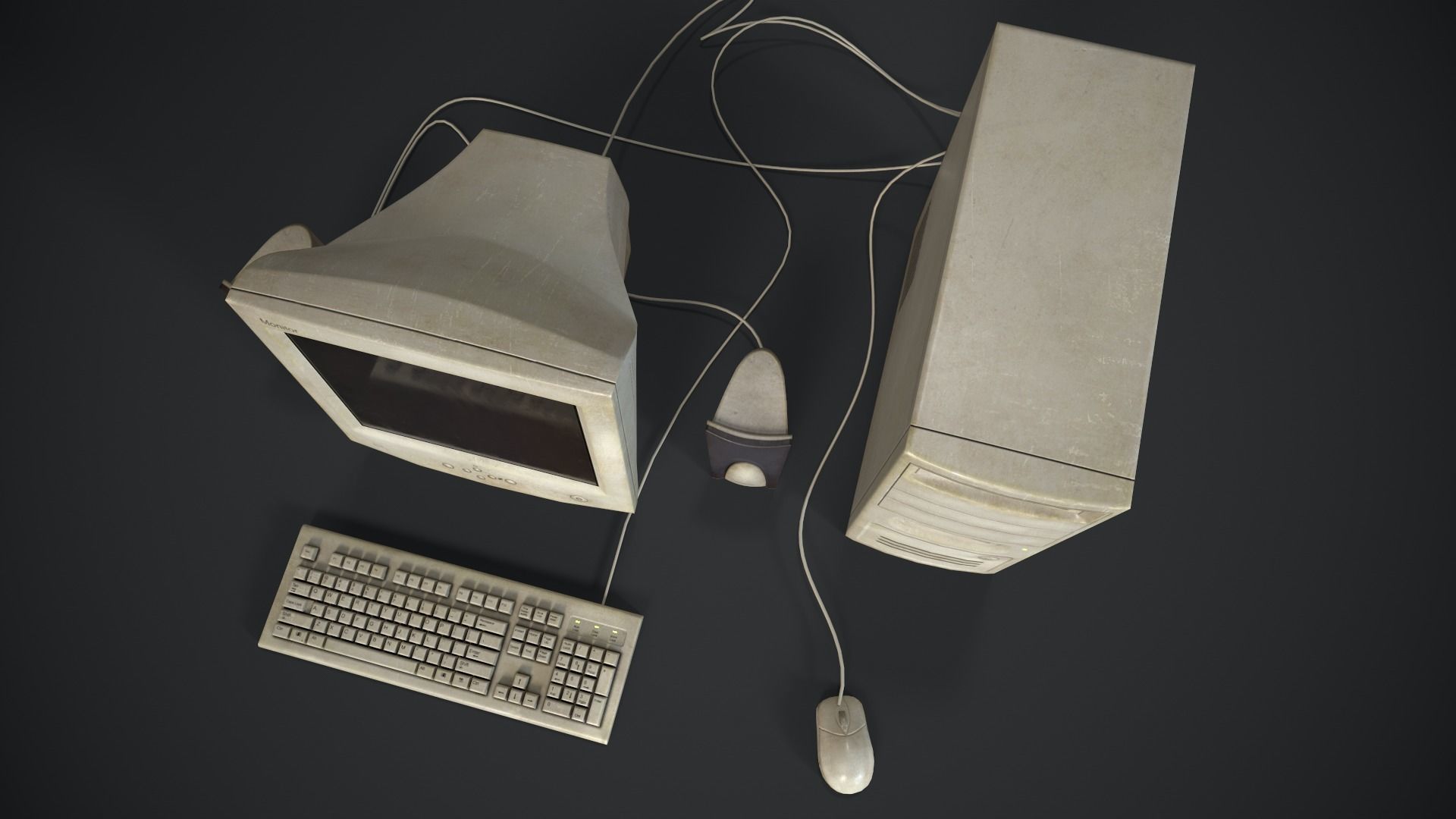 3D model Old Computer VR / AR / low-poly | CGTrader