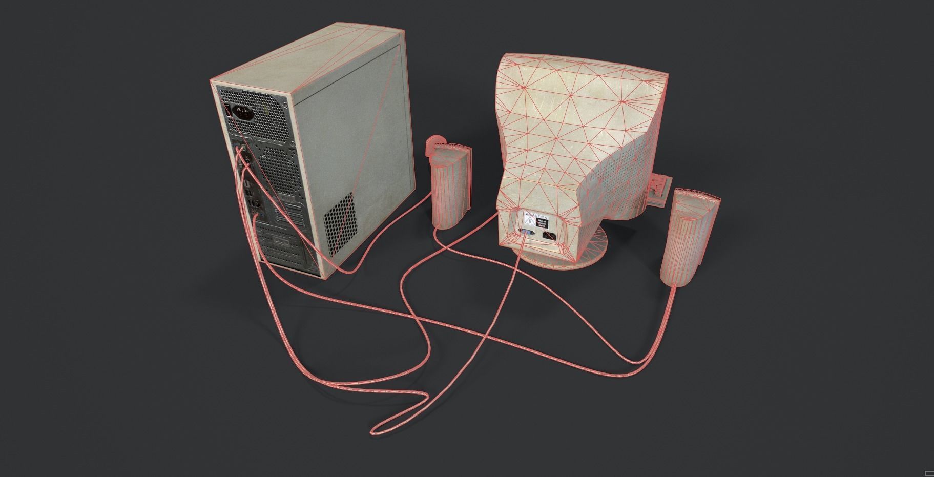 3D model Old Computer VR / AR / low-poly | CGTrader