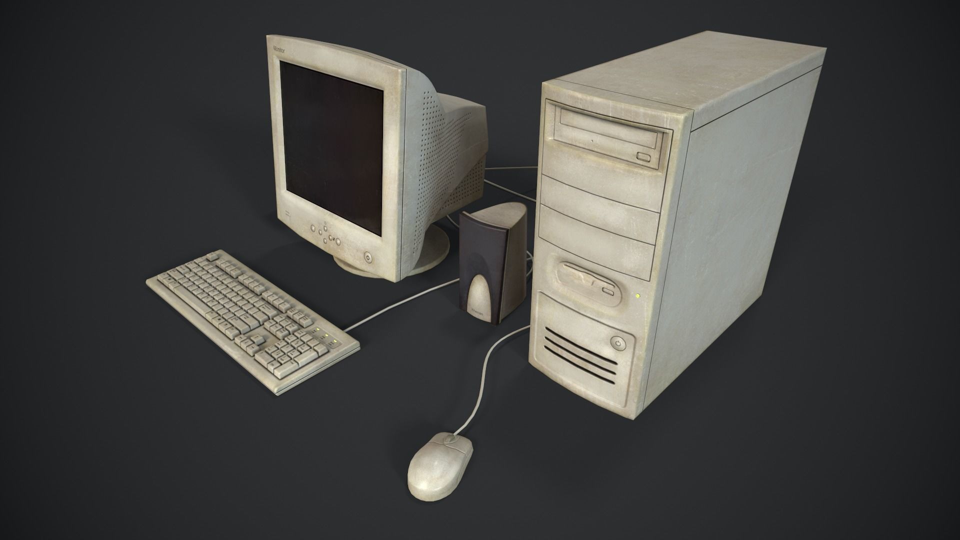 3D model Old Computer VR / AR / low-poly | CGTrader