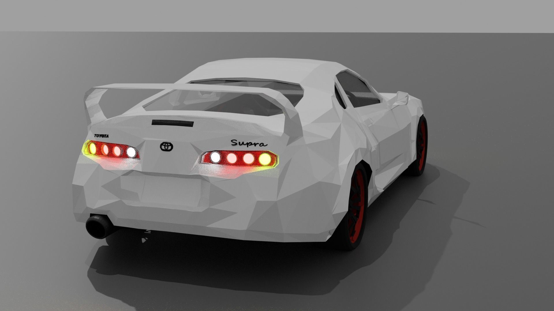 3D model Toyota Supra mk4 Low Poly VR / AR / low-poly | CGTrader