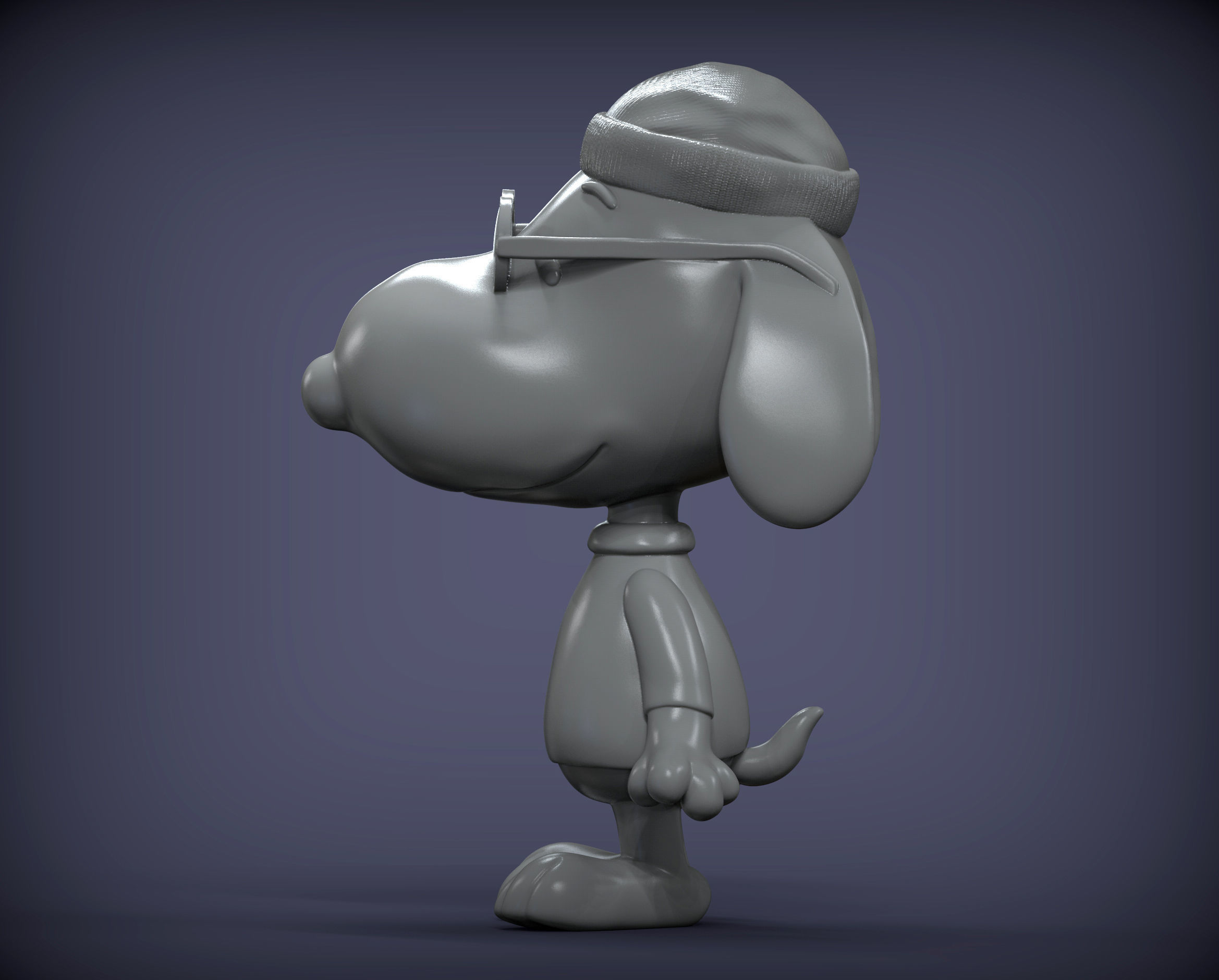 Snoopy 3D model 3D printable | CGTrader