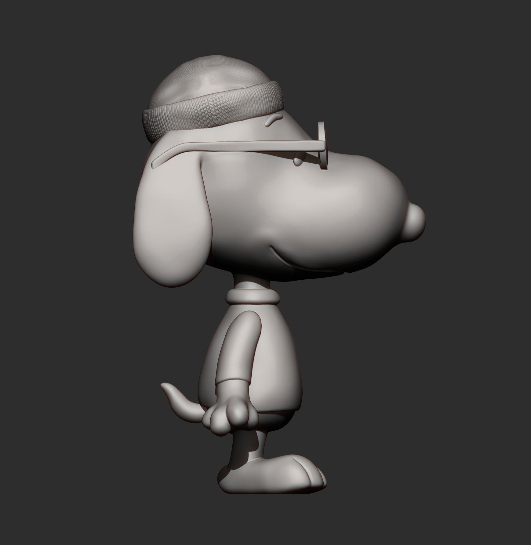 Snoopy 3D model 3D printable | CGTrader
