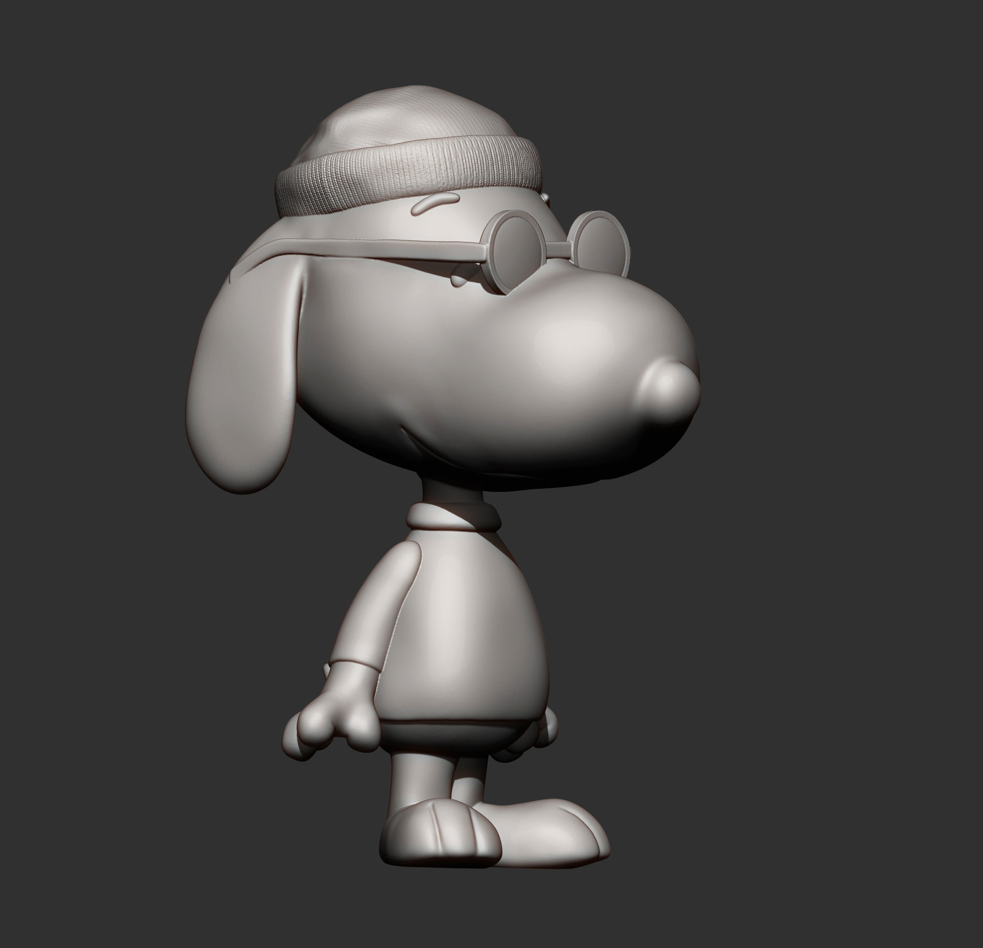 Snoopy 3D model 3D printable | CGTrader