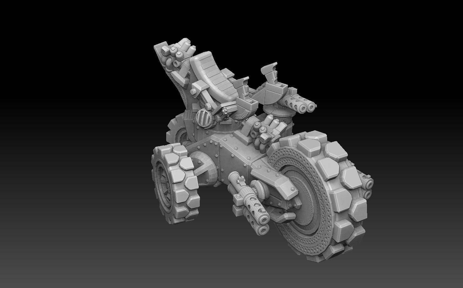 Panzer Bike Dwarf Version 3D model 3D printable | CGTrader