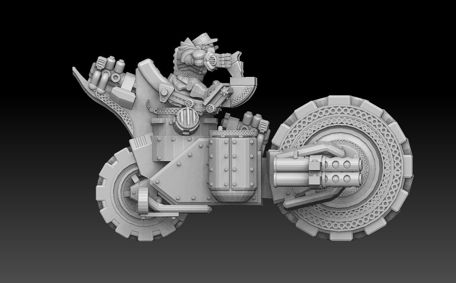 Panzer Bike Dwarf Version 3D model 3D printable | CGTrader