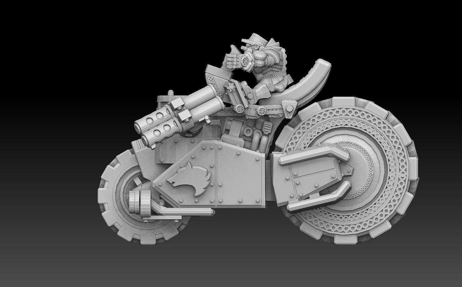 Panzer Bike Dwarf Version 3D model 3D printable | CGTrader