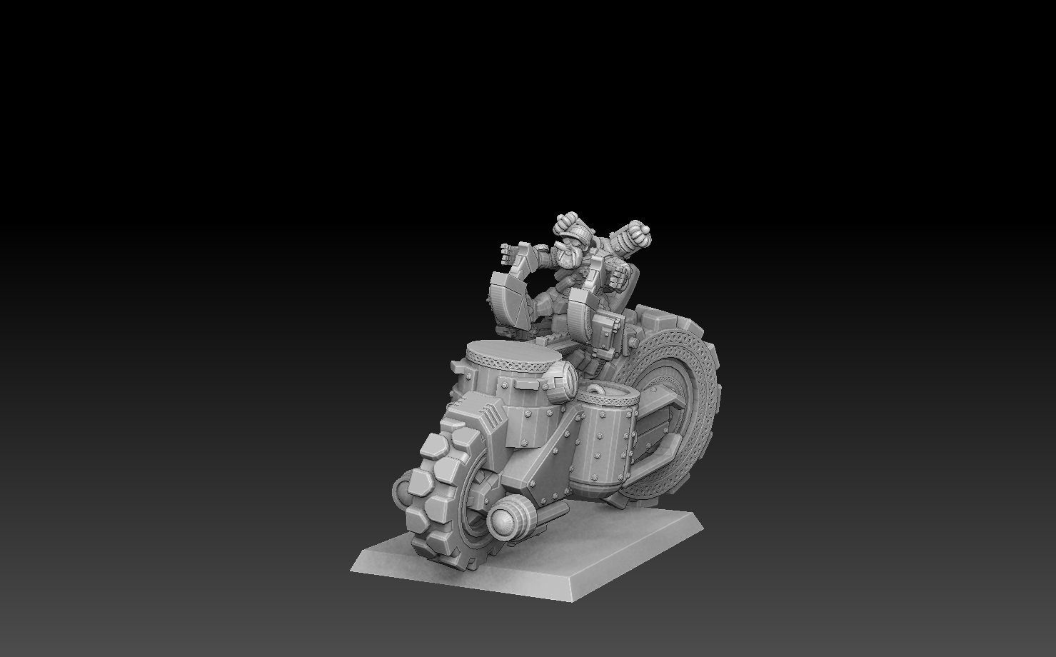 Panzer Bike Dwarf Version 3D model 3D printable | CGTrader