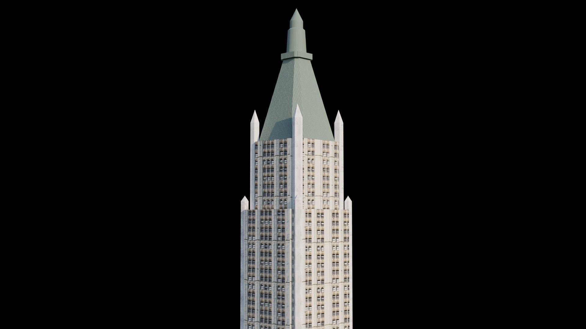 3D model Woolworth Building - NYC VR / AR / low-poly | CGTrader