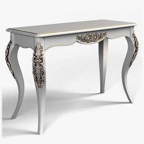 Table0027 ornate console table gold 3D model | CGTrader
