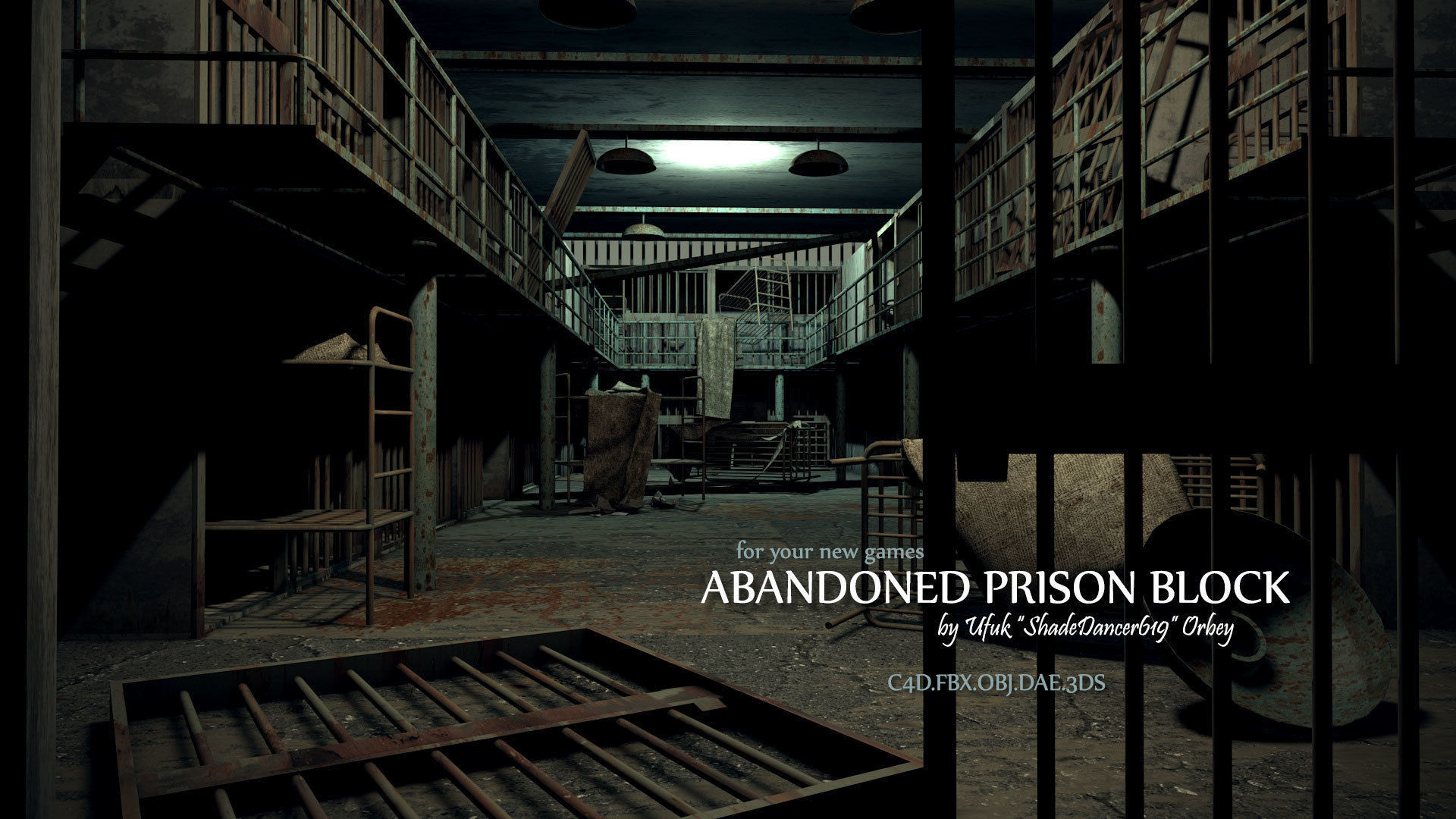 Abandoned Prison Block 3D model | CGTrader