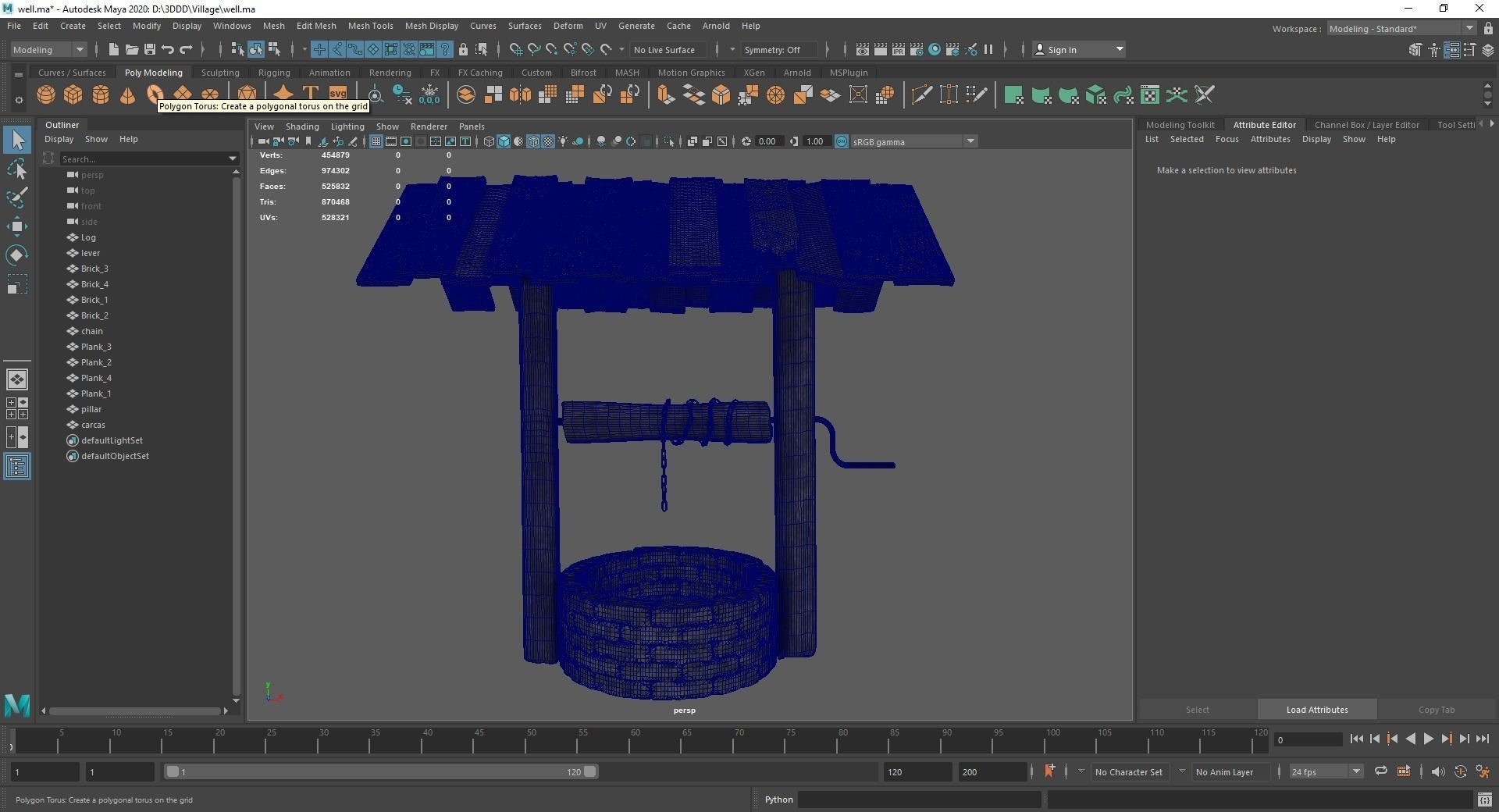 Old Country Well 3D model | CGTrader