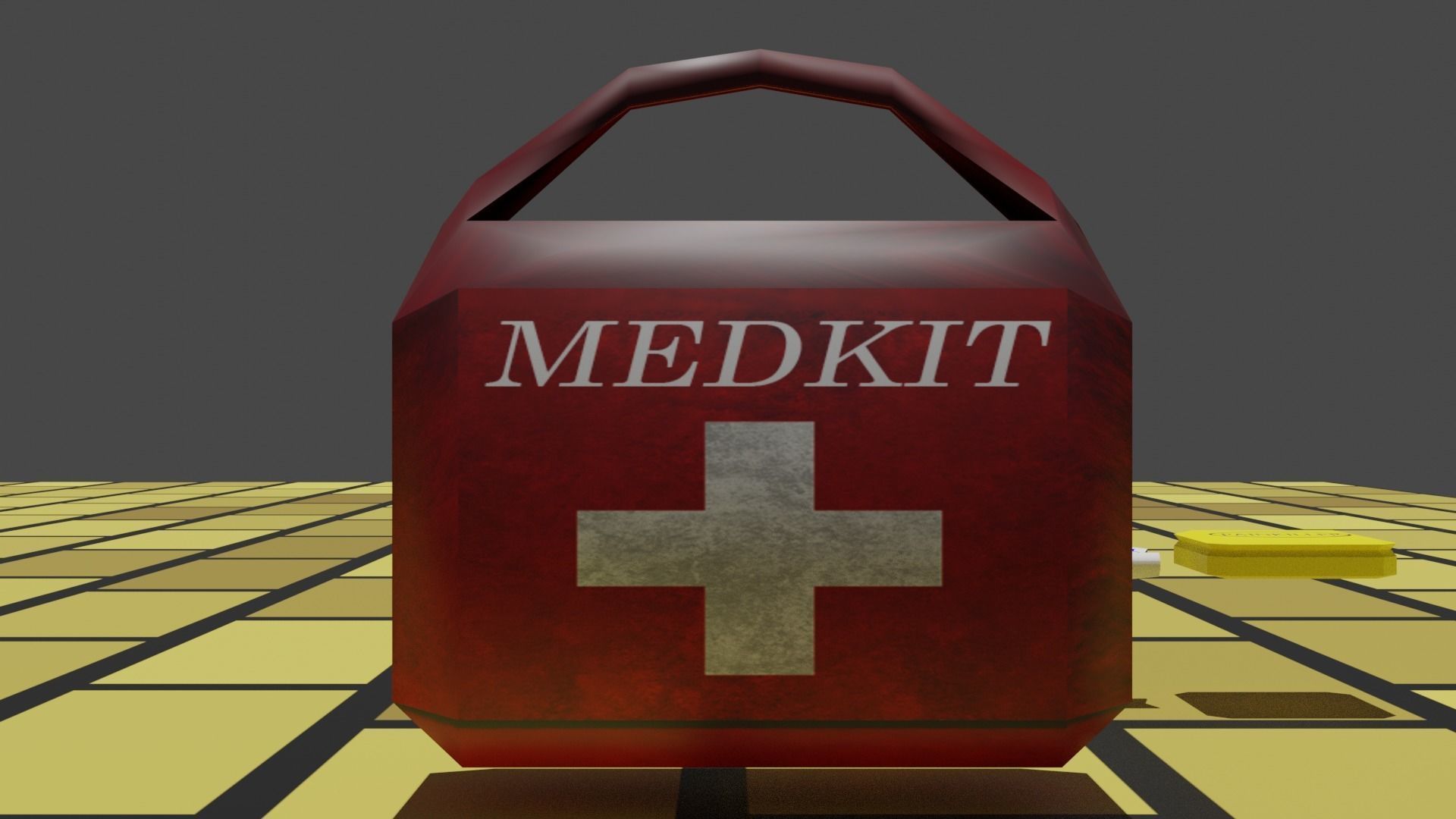 Low poly MEDKIT first aid kit free 3D model | CGTrader