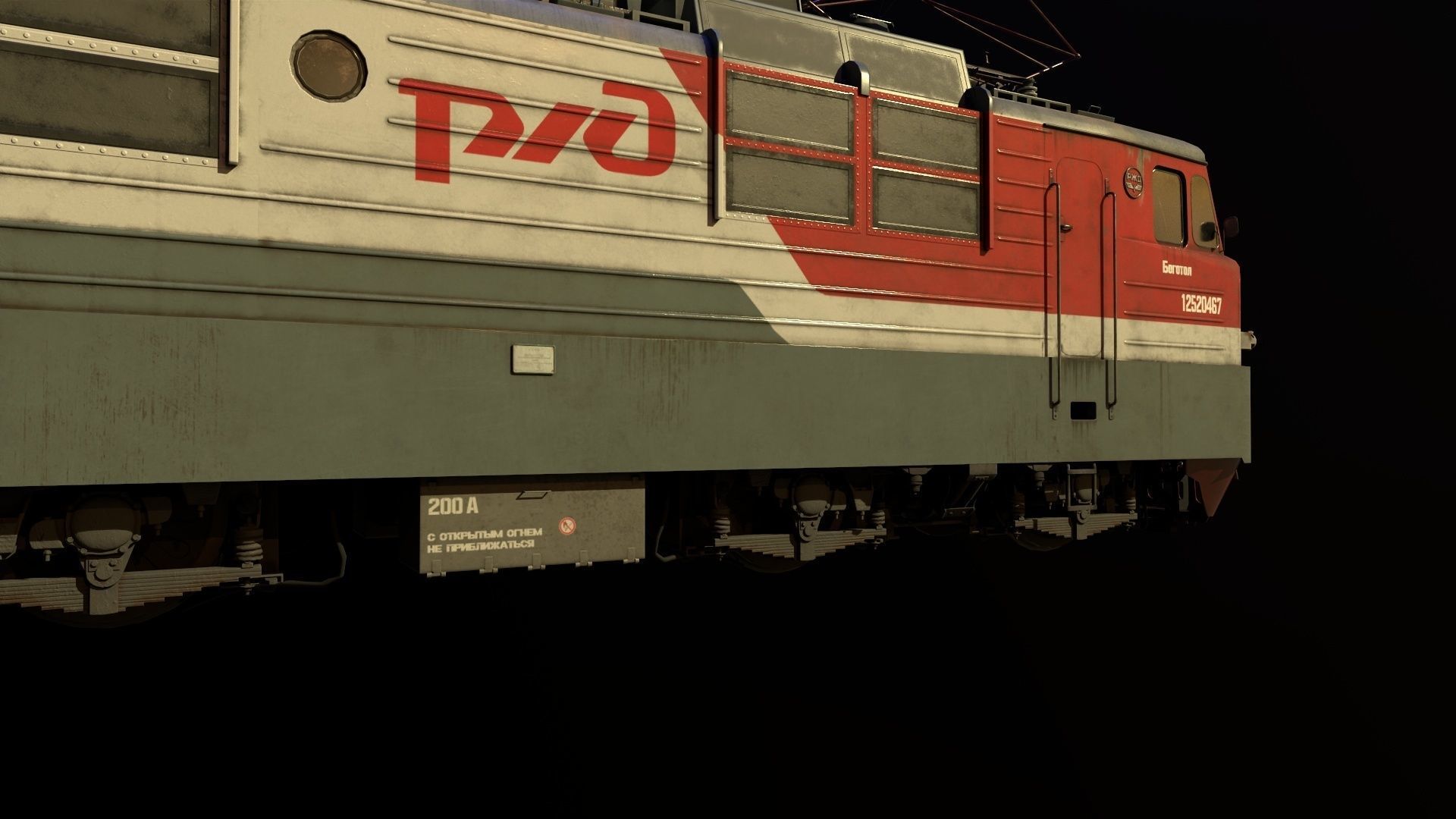 3D model Soviet electric locomotive VL80S-716 VR / AR / low-poly | CGTrader