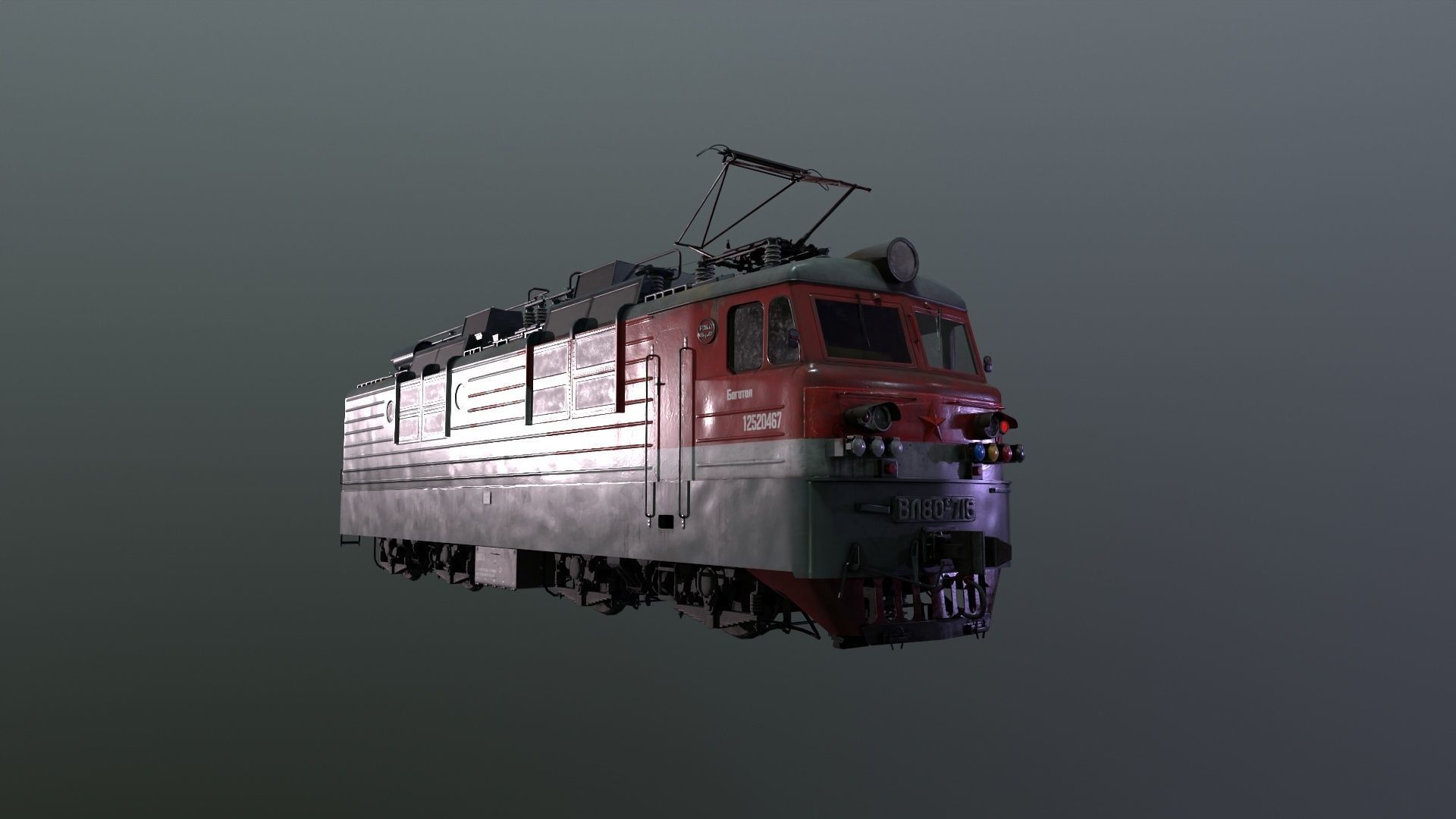 3D model Soviet electric locomotive VL80S-716 VR / AR / low-poly | CGTrader