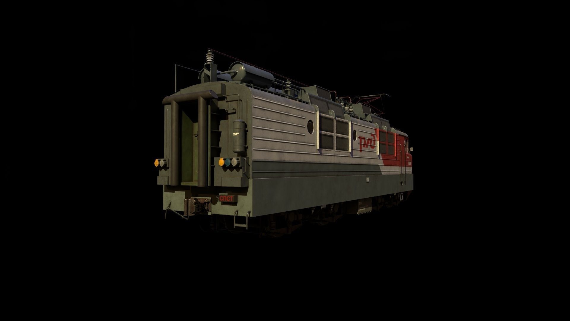 3D model Soviet electric locomotive VL80S-716 VR / AR / low-poly | CGTrader